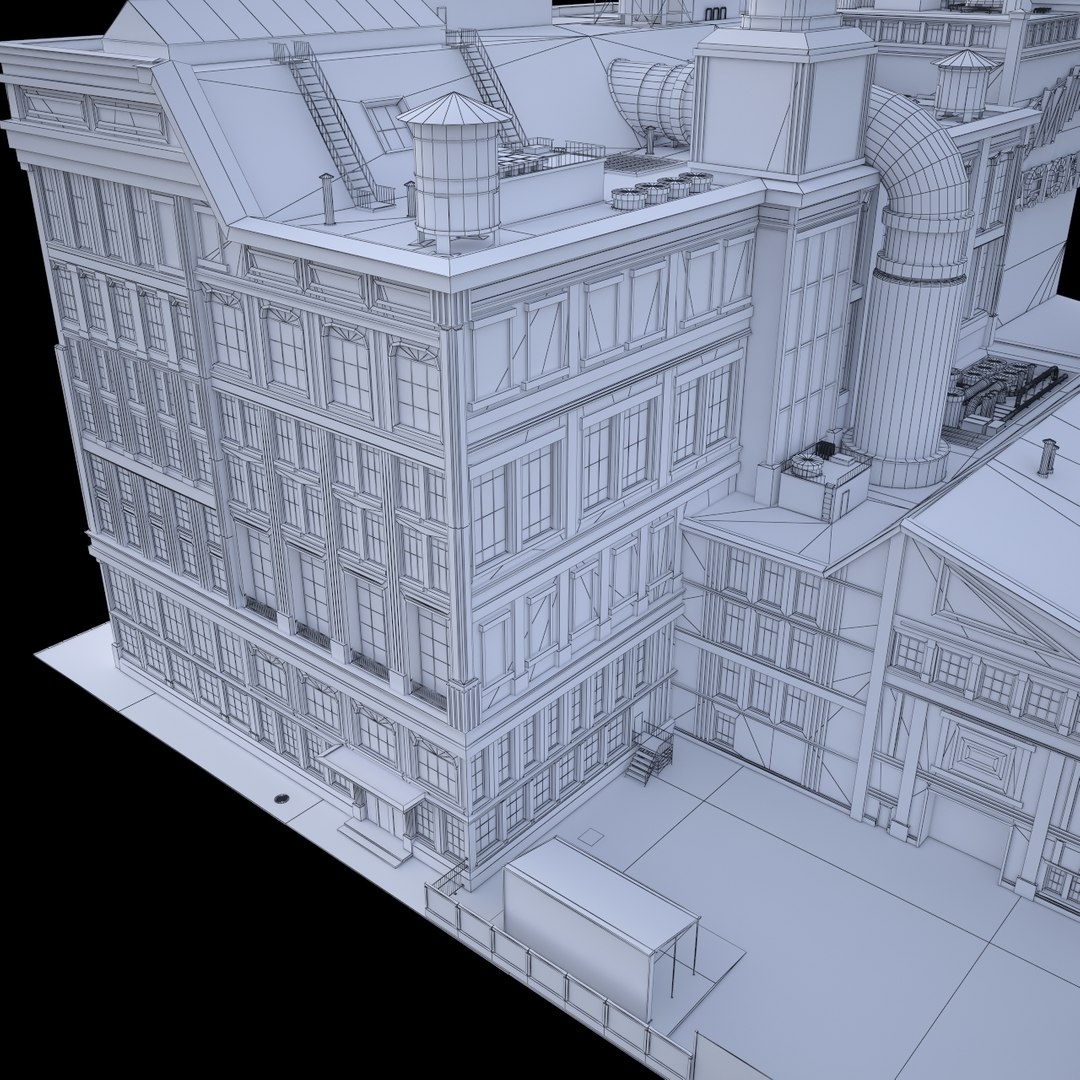 3D old factory model - TurboSquid 1221761