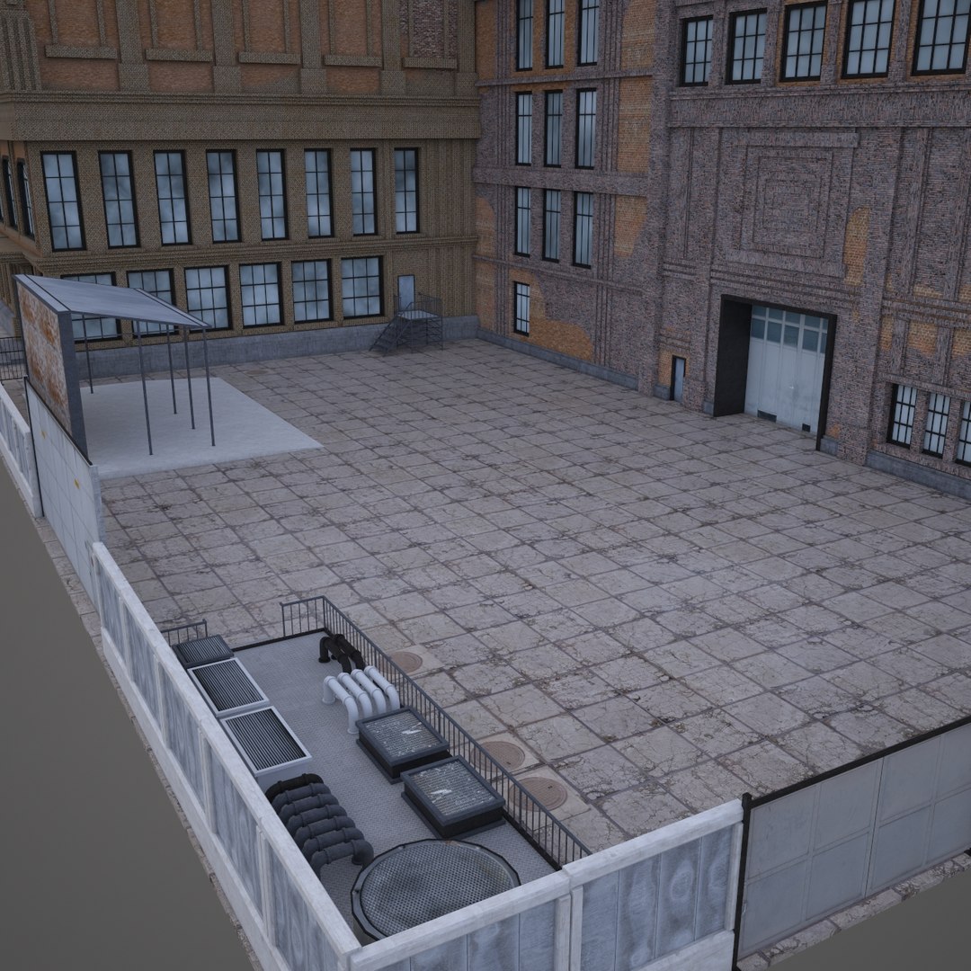 3D old factory model - TurboSquid 1221761