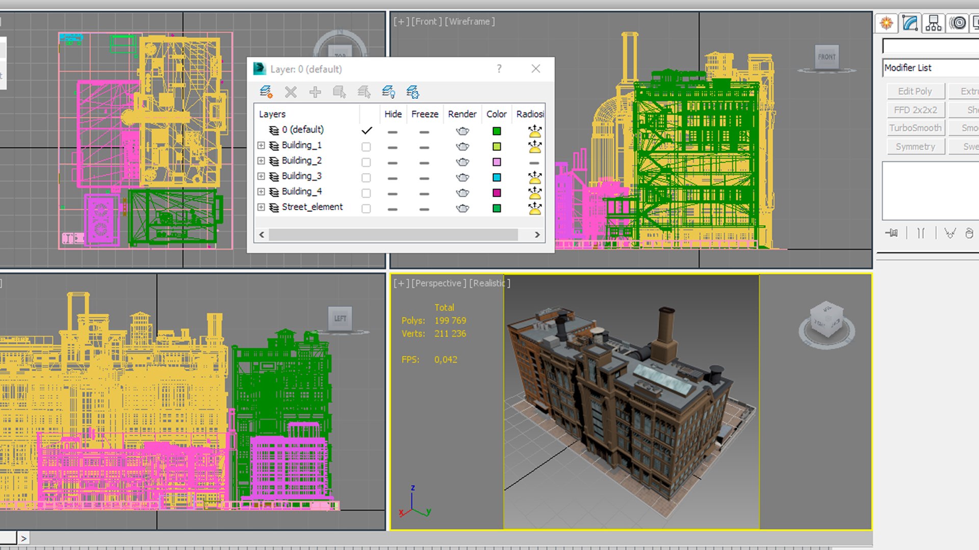 3D old factory model - TurboSquid 1221761