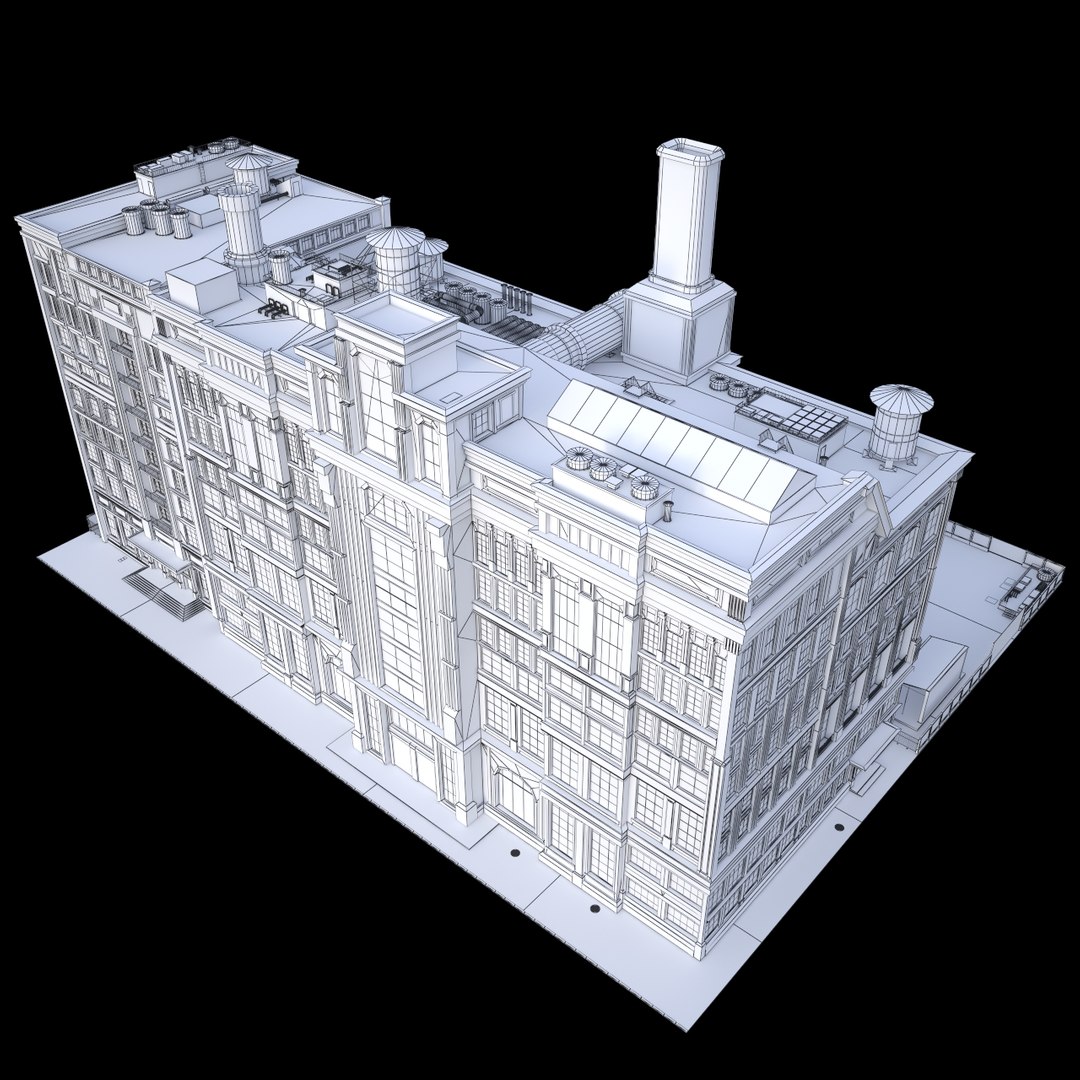 3D old factory model - TurboSquid 1221761