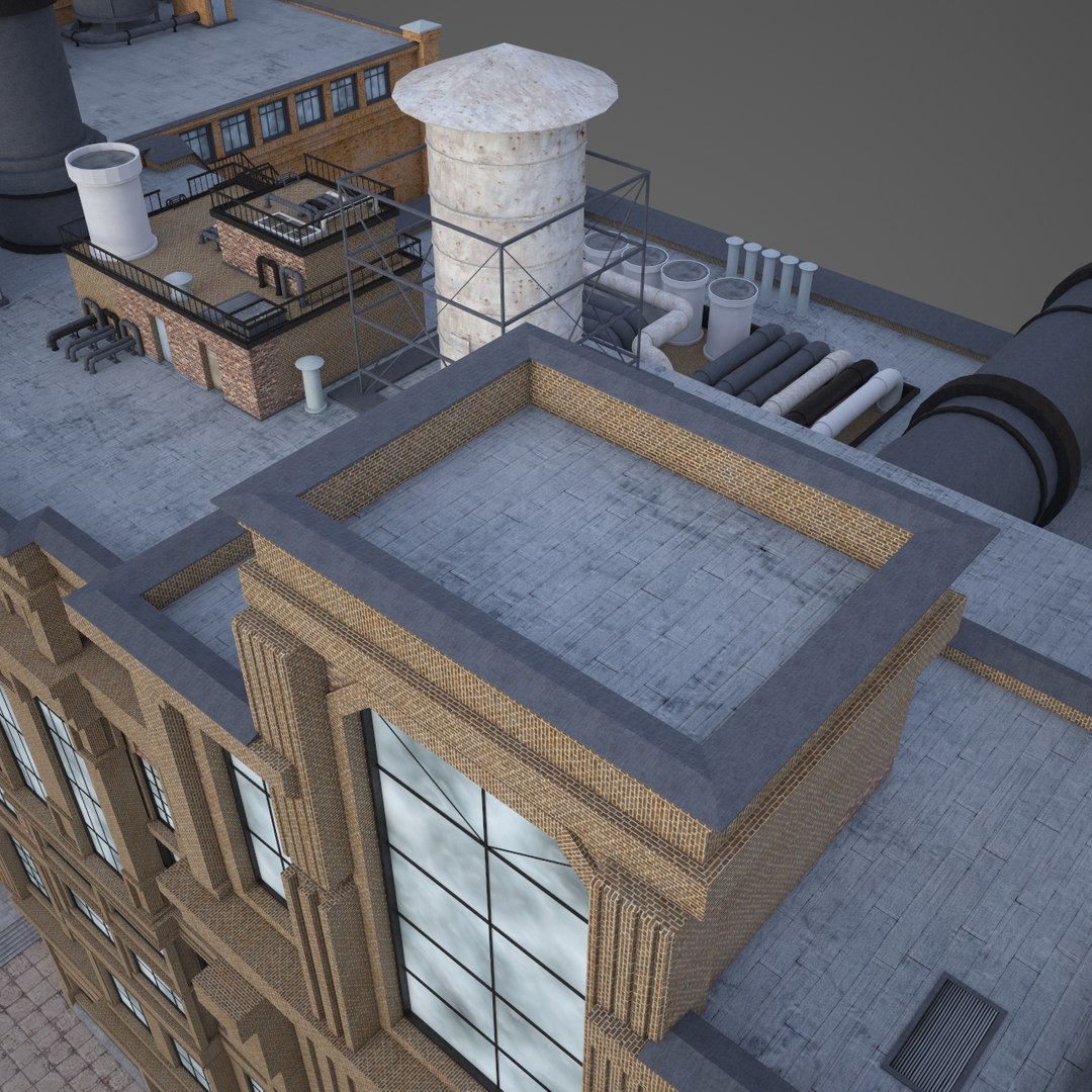 3D old factory model - TurboSquid 1221761