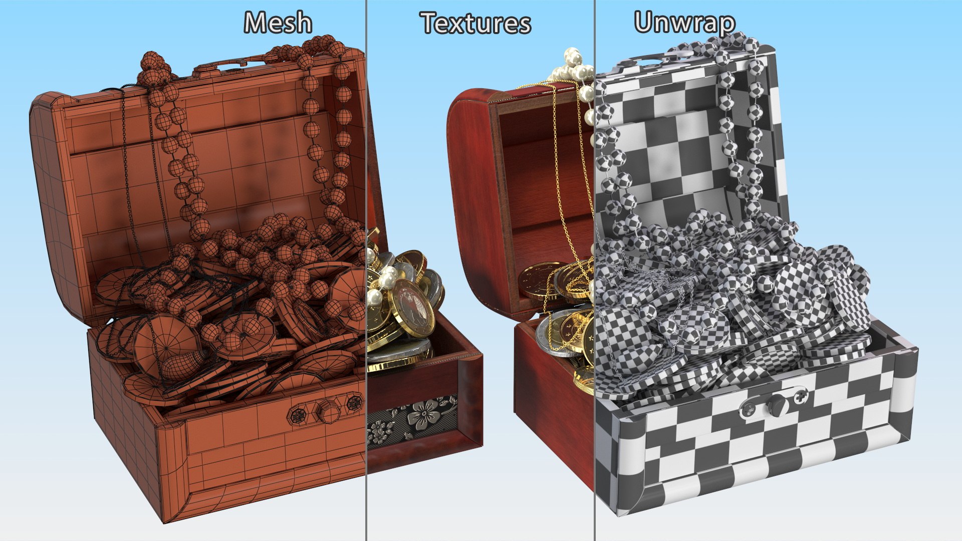 Open Treasure Box Collection 3D - TurboSquid 2115868