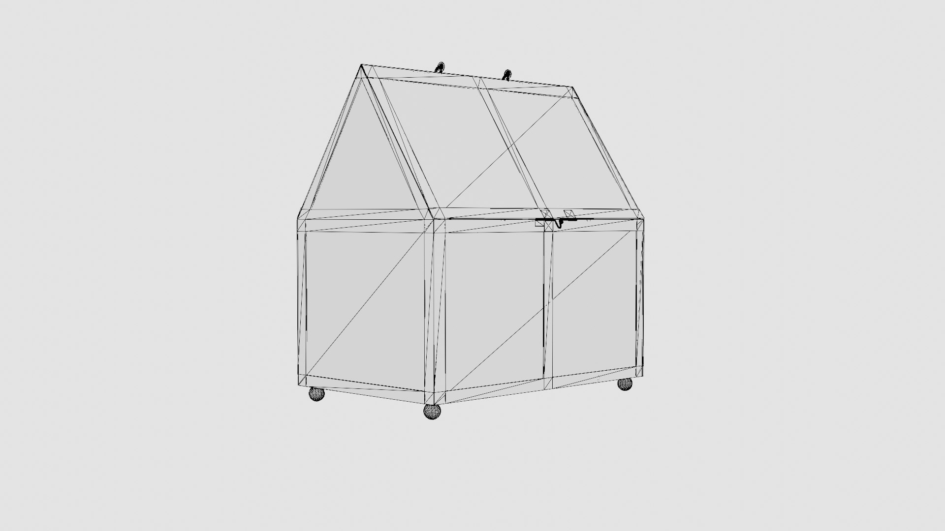 MINI METAL GREENHOUSE 3D Model - TurboSquid 2256637