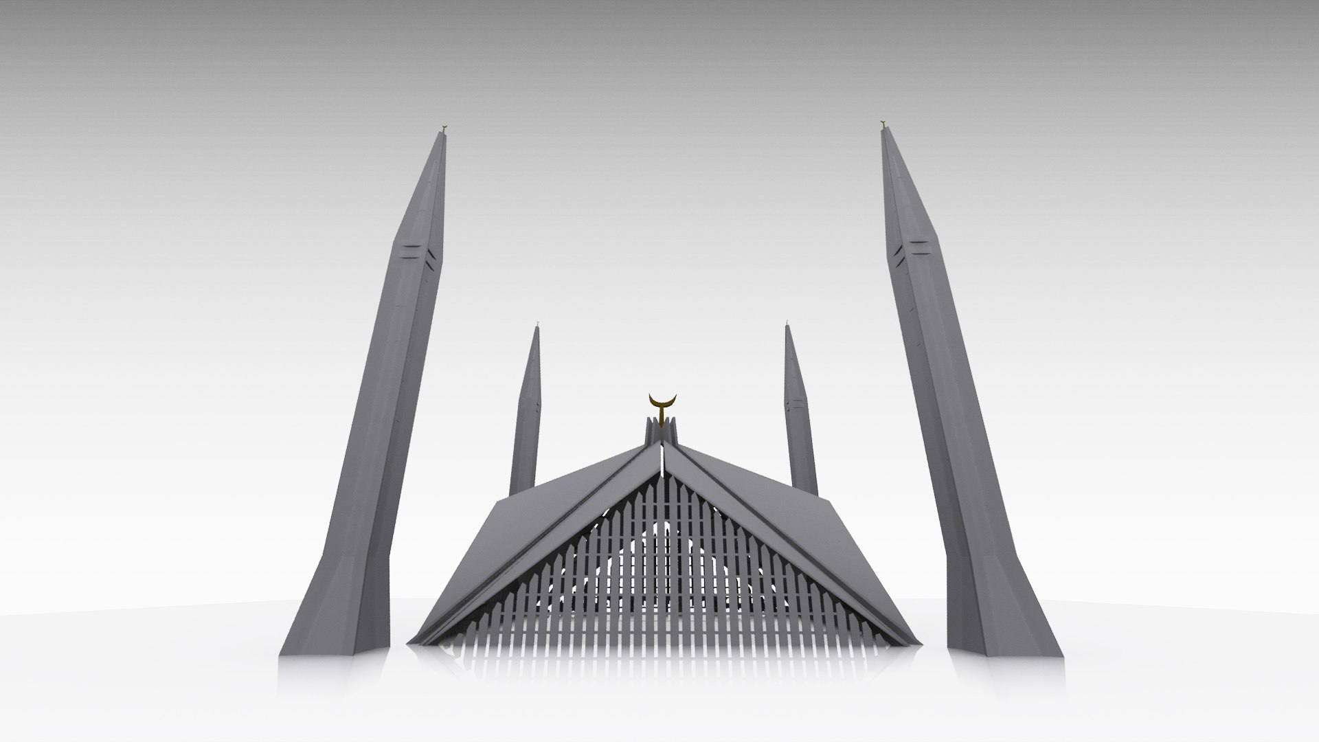 3D Faisal Mosque - TurboSquid 2234468