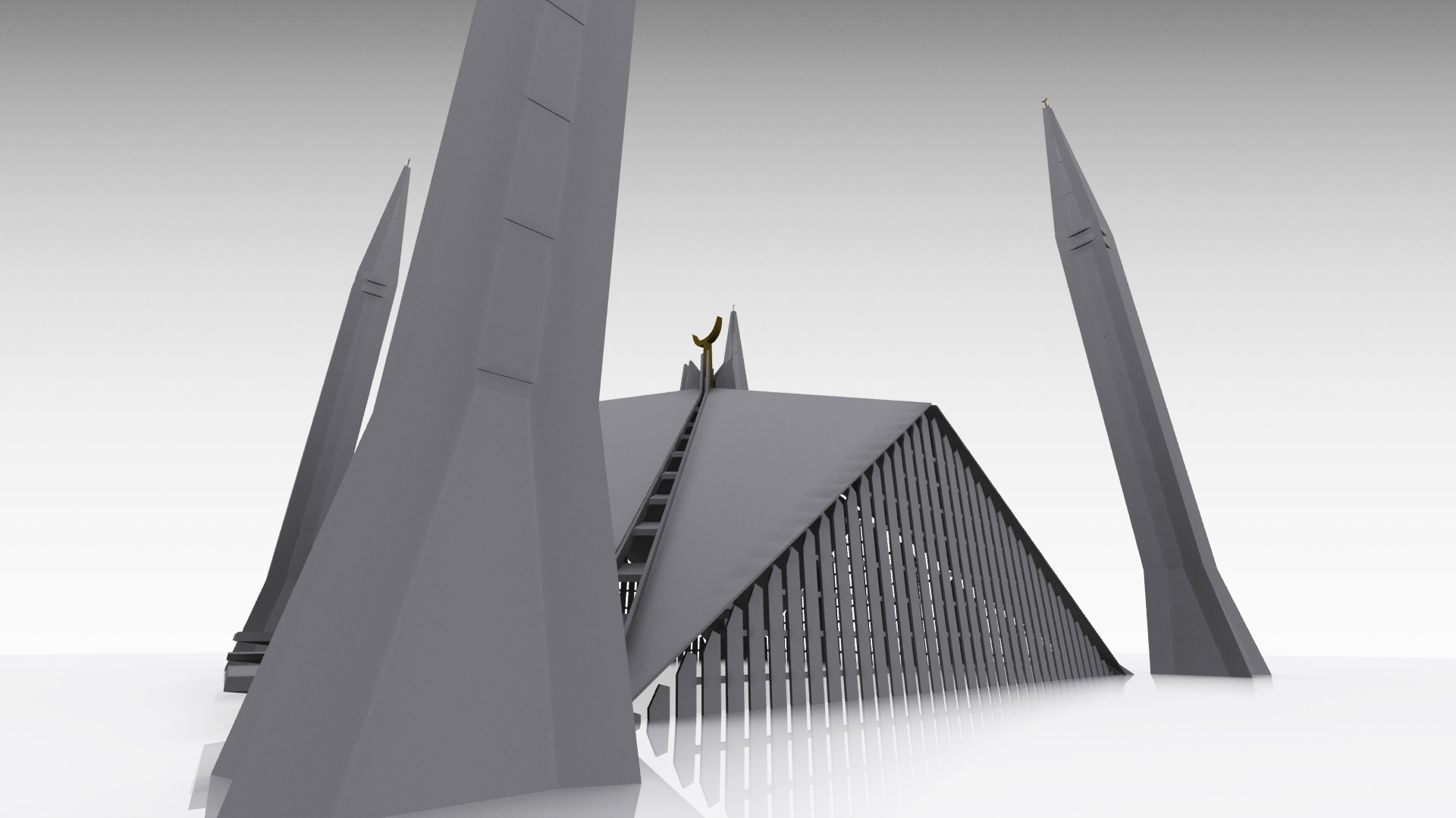 3D Faisal Mosque - TurboSquid 2234468