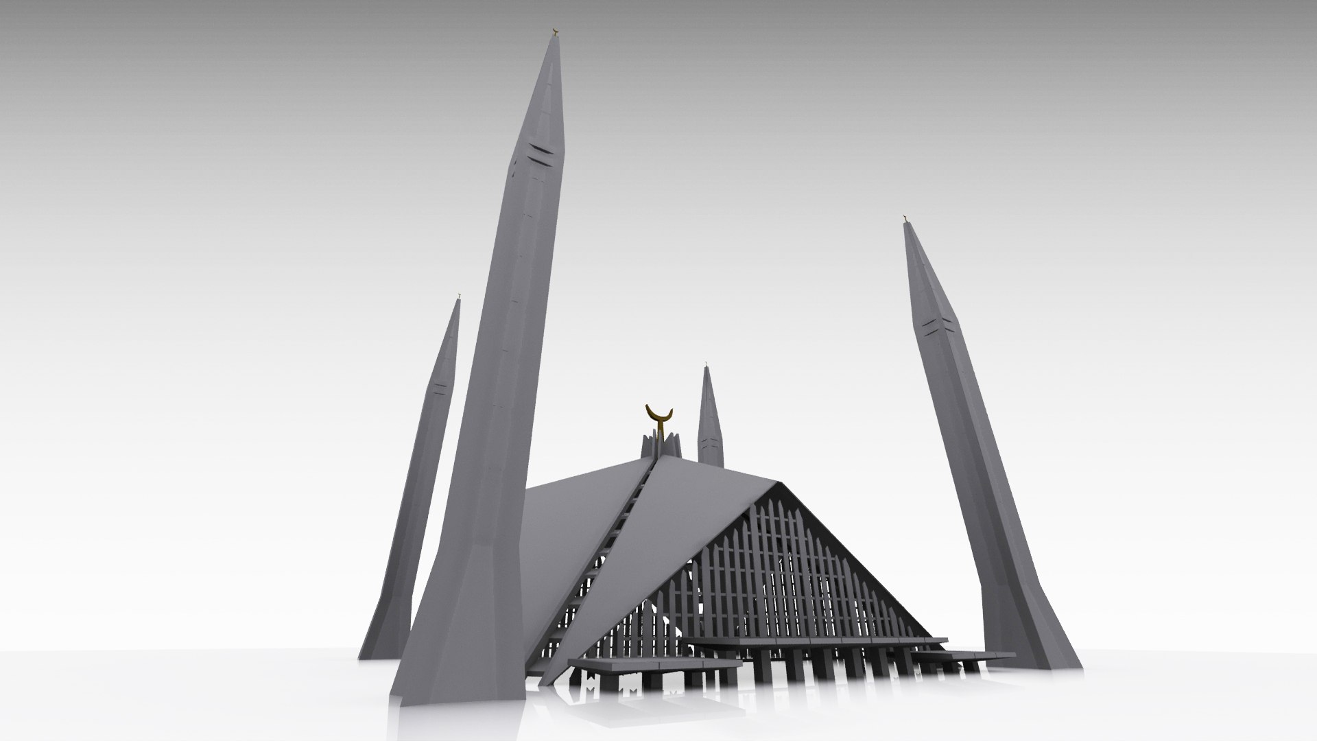 3D Faisal Mosque - TurboSquid 2234468