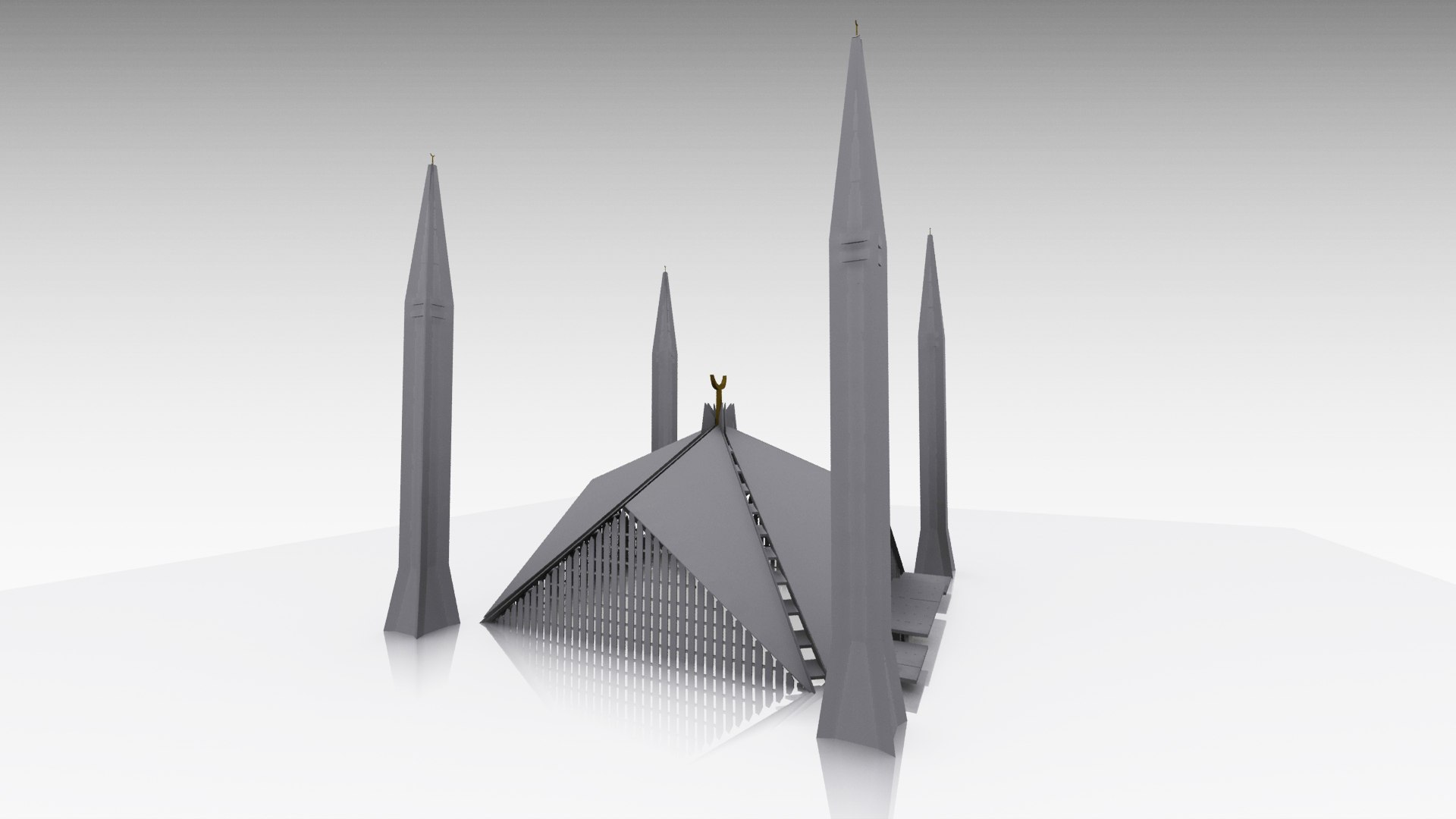 3D Faisal Mosque - TurboSquid 2234468
