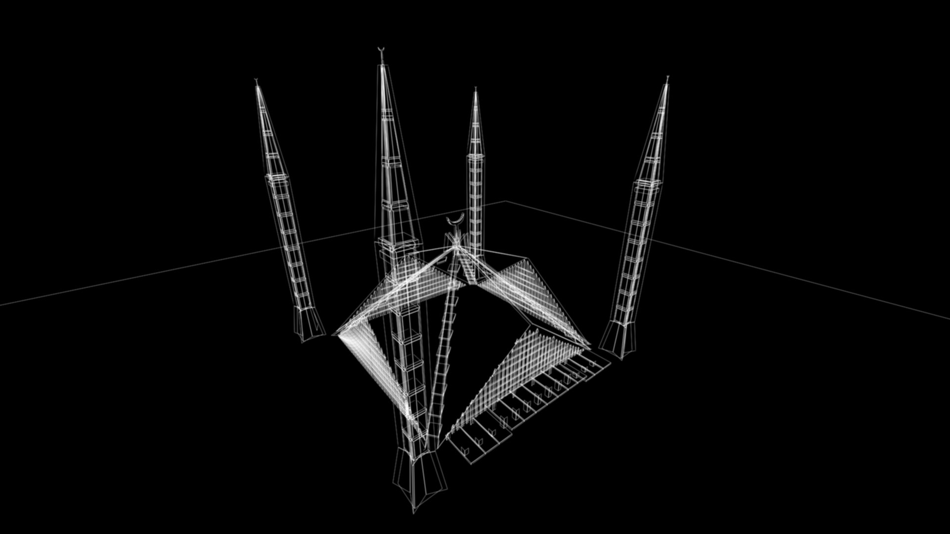 3D Faisal Mosque - TurboSquid 2234468
