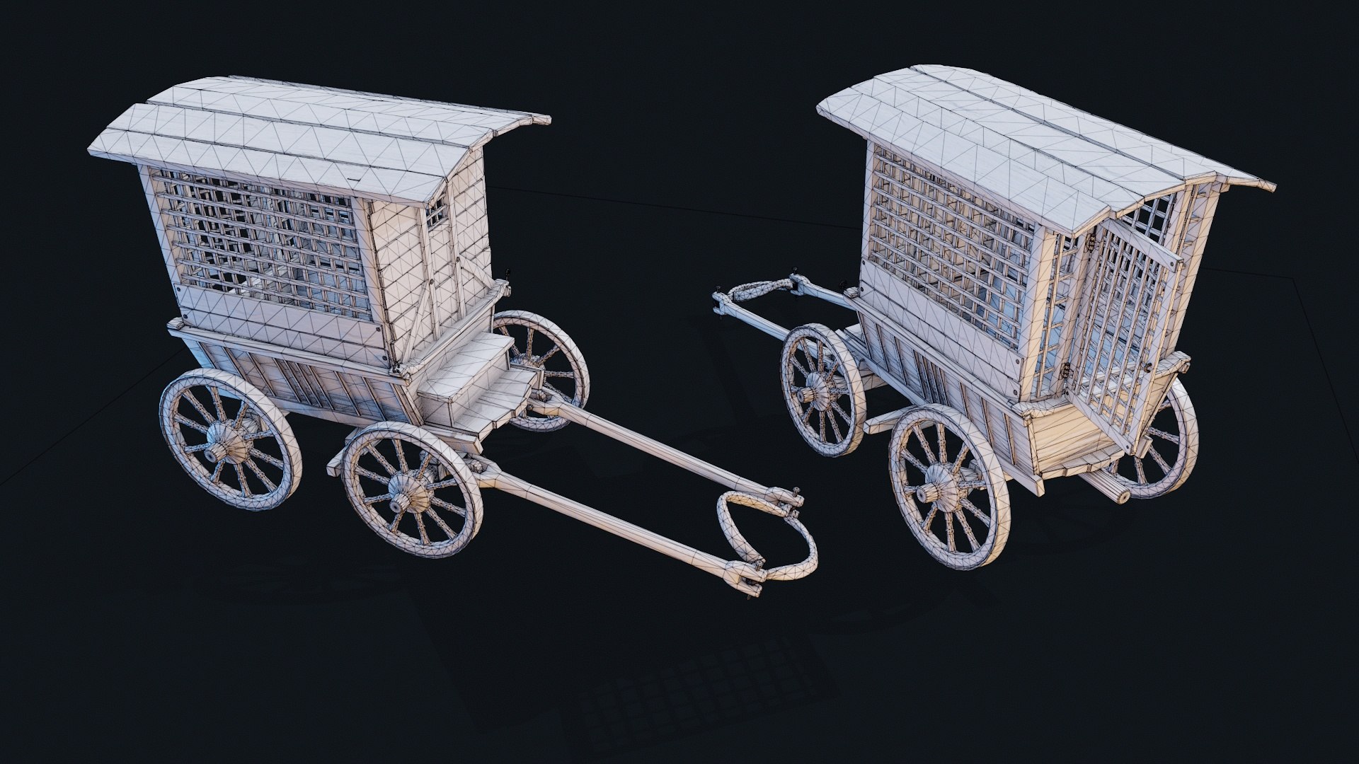 Medieval Prisoner Cart 3D - TurboSquid 2400417