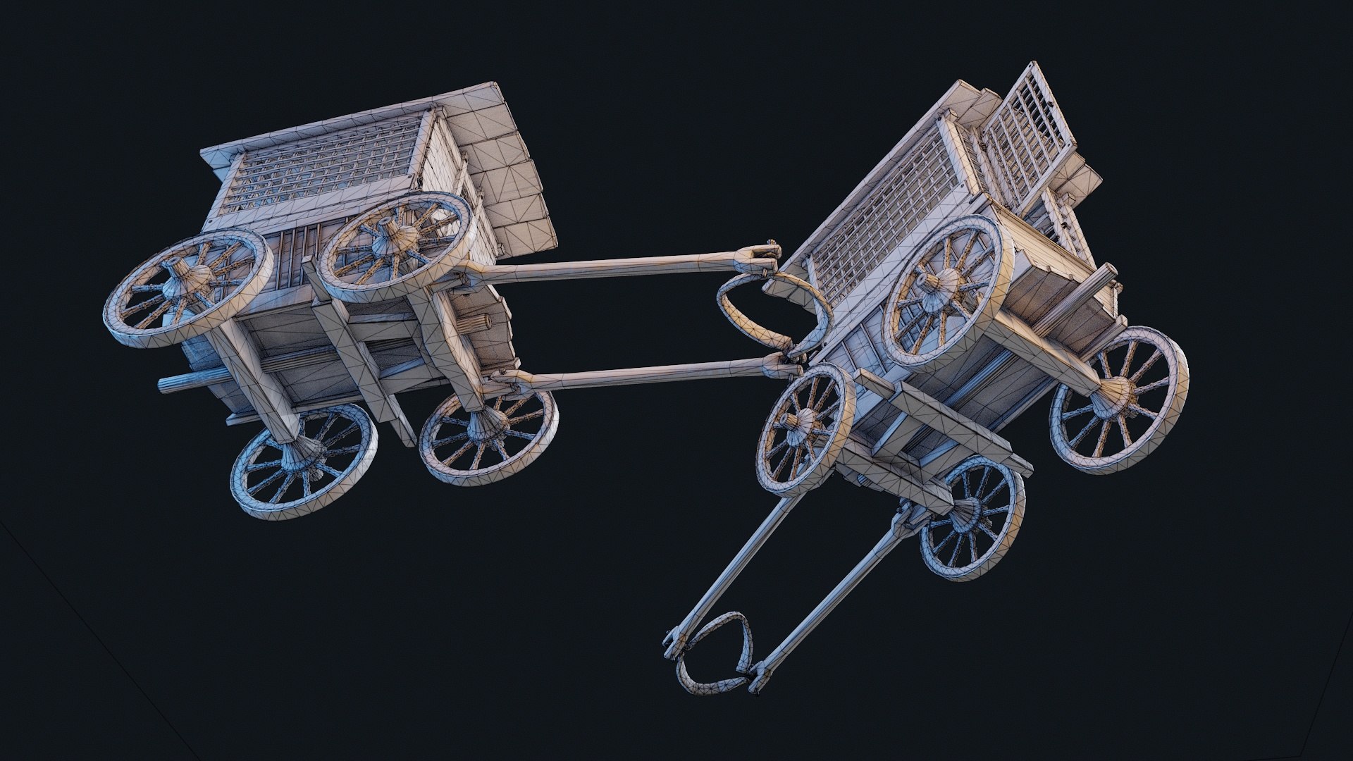 Medieval Prisoner Cart 3D - TurboSquid 2400417