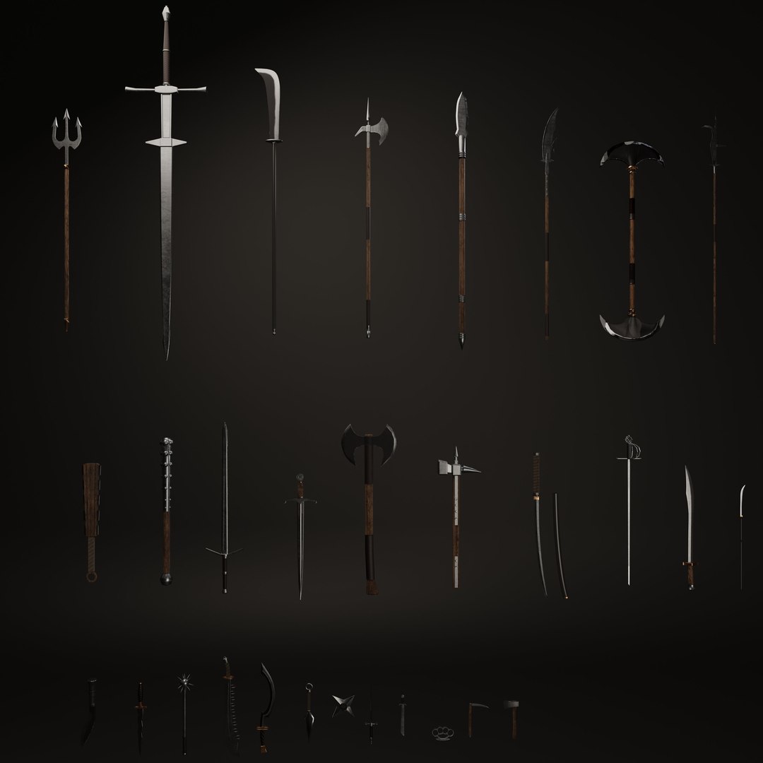 3D Weapon Pack 30 In 1 - TurboSquid 2364759