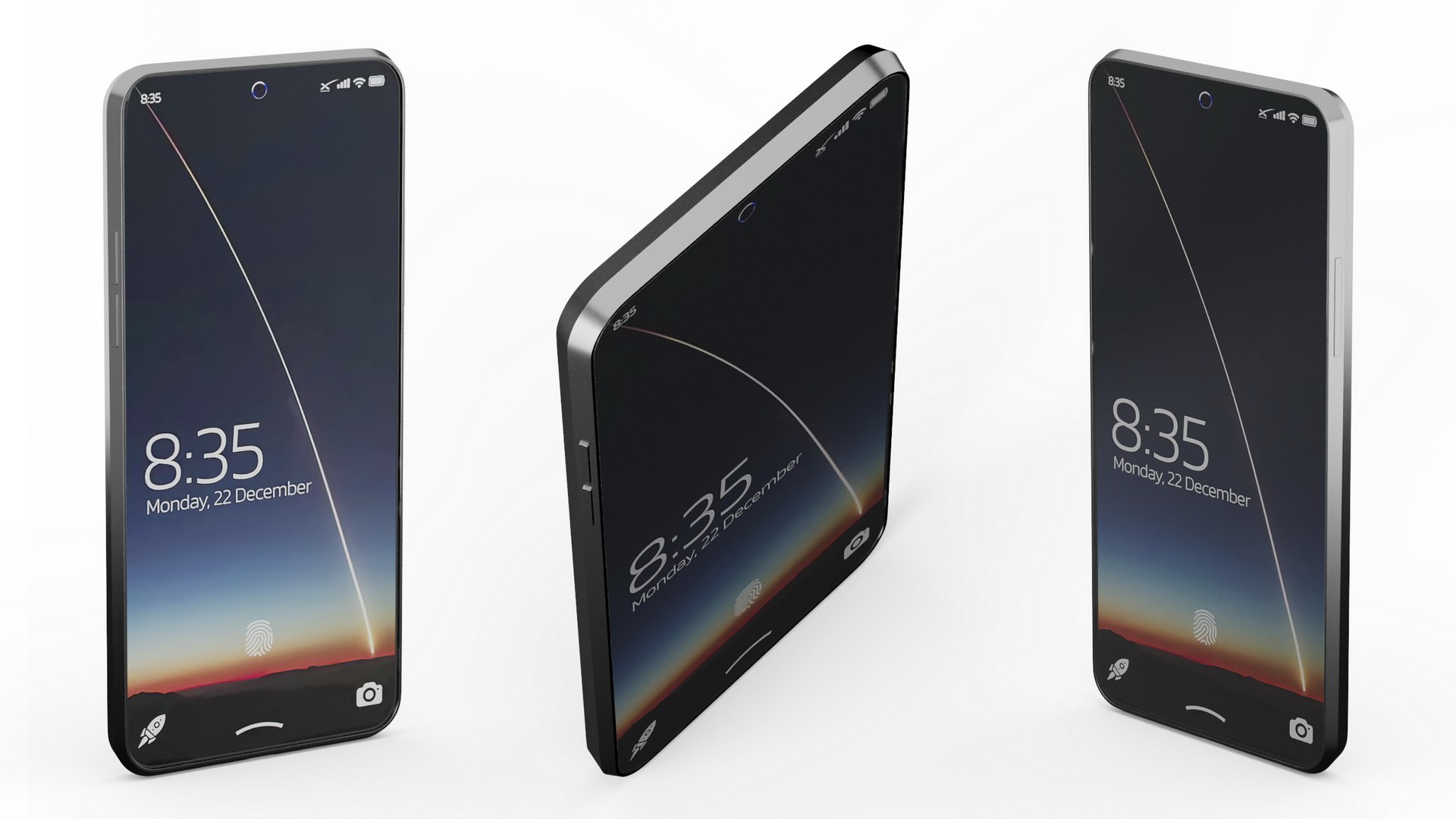 3D Model Tesla Phone Model Pi Screen On - TurboSquid 1961667