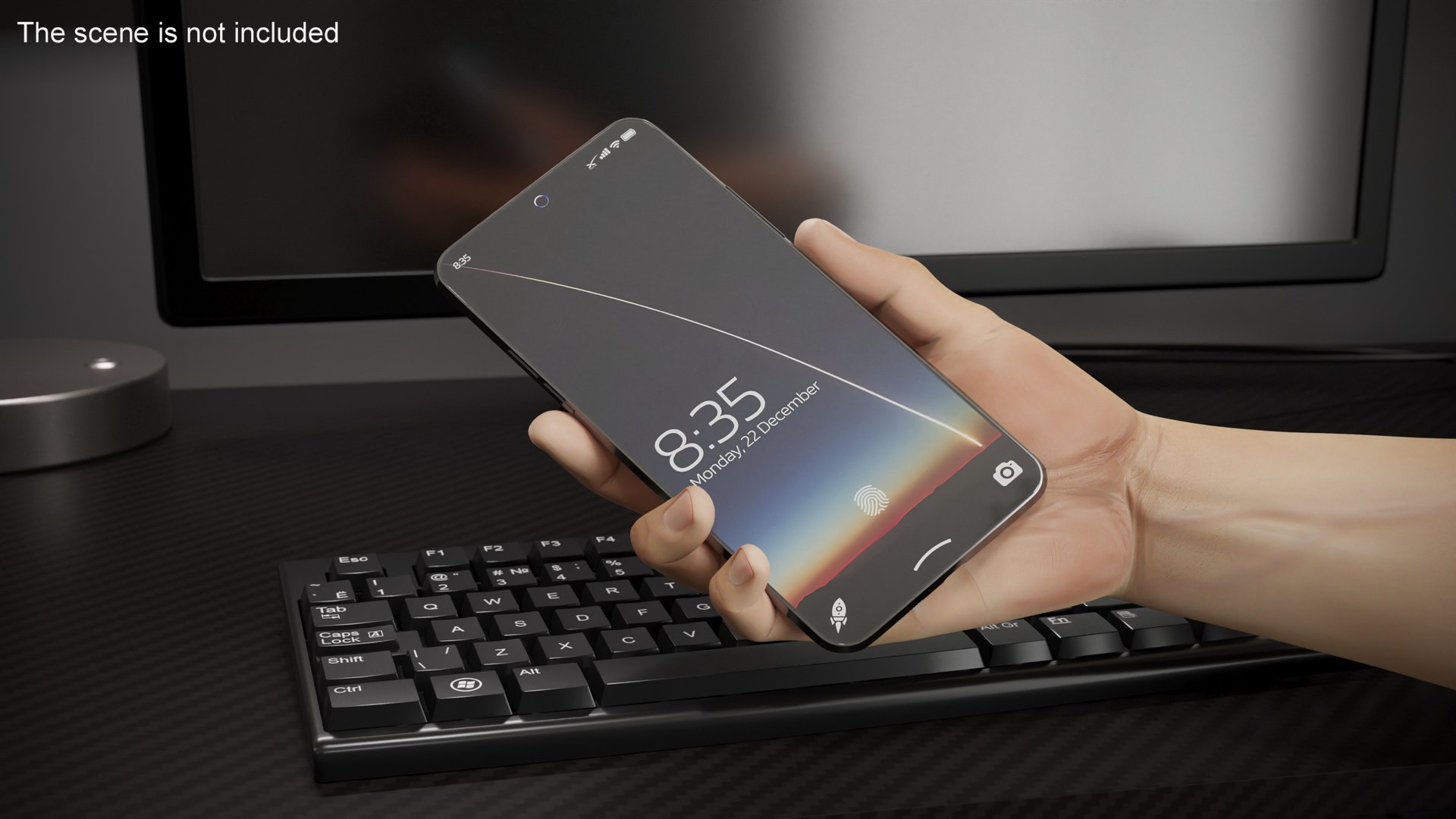 3D Model Tesla Phone Model Pi Screen On - TurboSquid 1961667