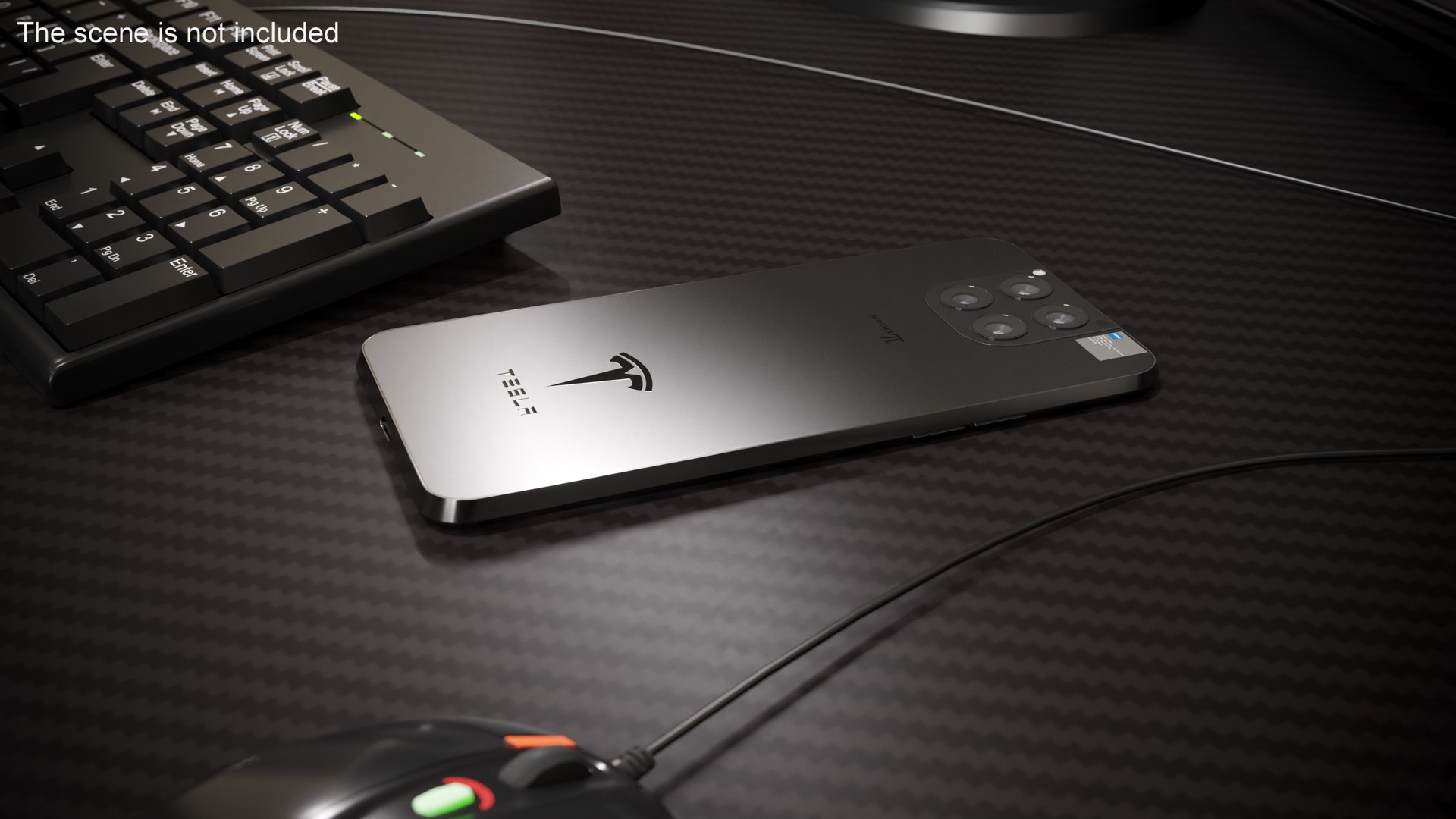 3D Model Tesla Phone Model Pi Screen On - TurboSquid 1961667