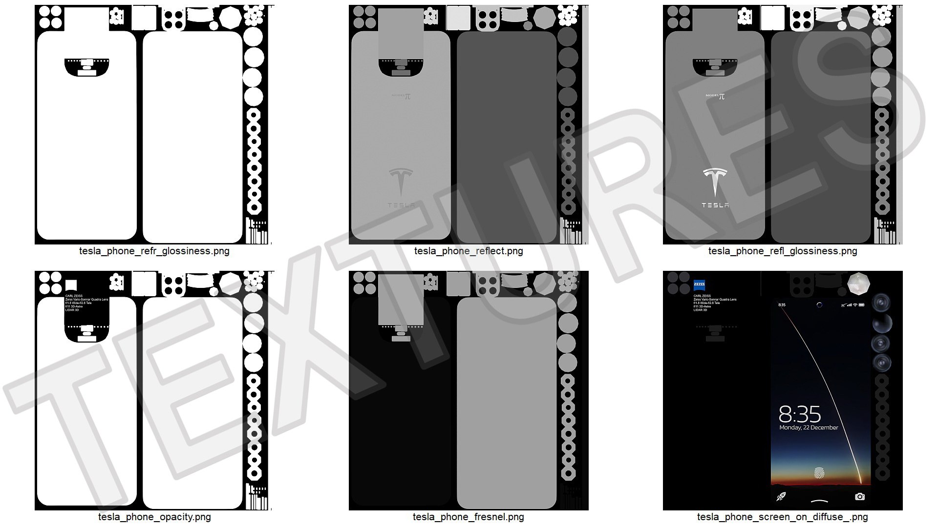3D Model Tesla Phone Model Pi Screen On - TurboSquid 1961667