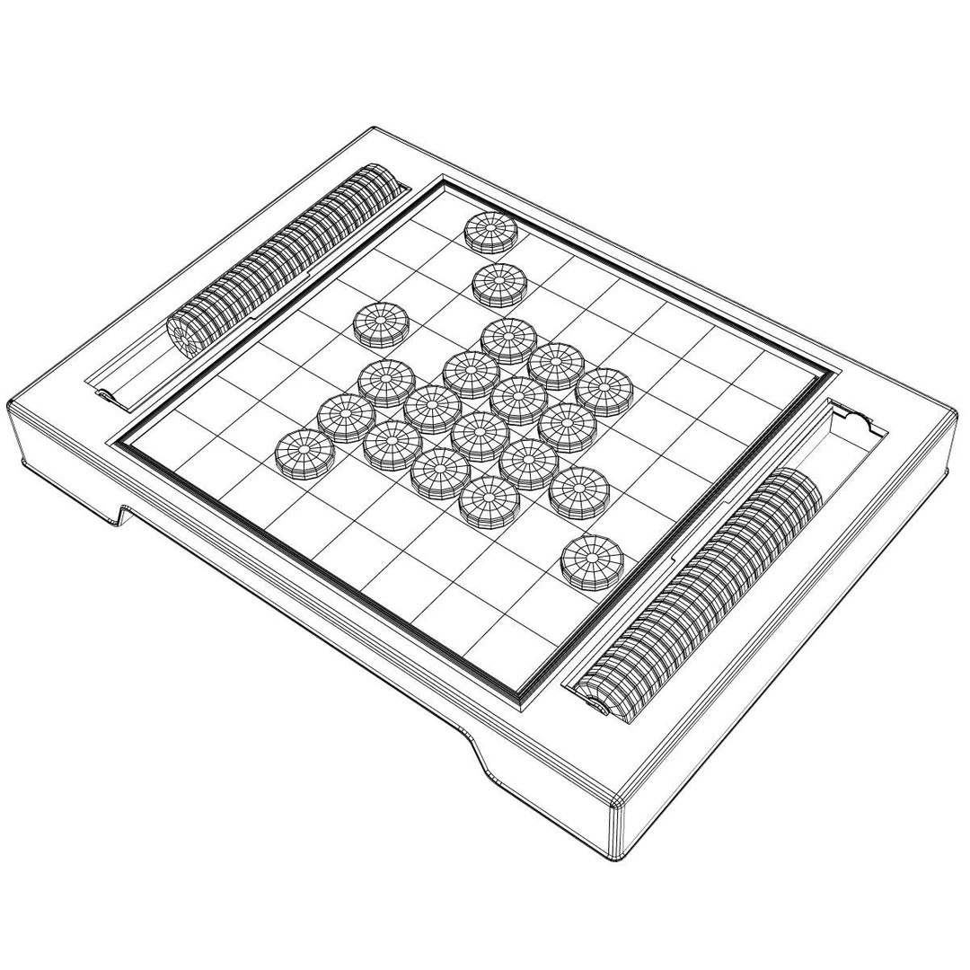 3D Reversi Board - TurboSquid 1299305