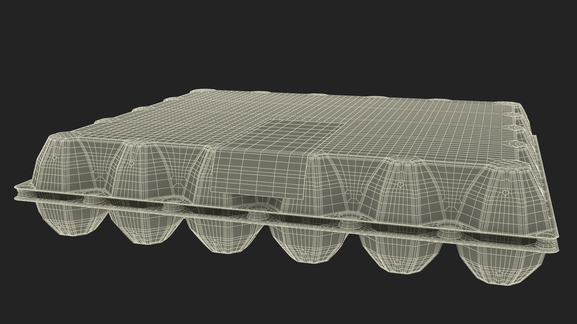 3D Empty Transparent Container For 30 Chicken Eggs - TurboSquid 2321636