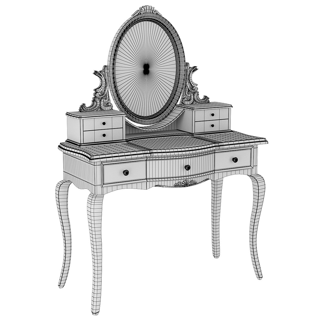 Dressing Table Model - TurboSquid 1430811