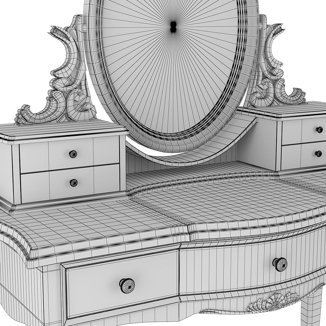 Dressing Table Model - TurboSquid 1430811