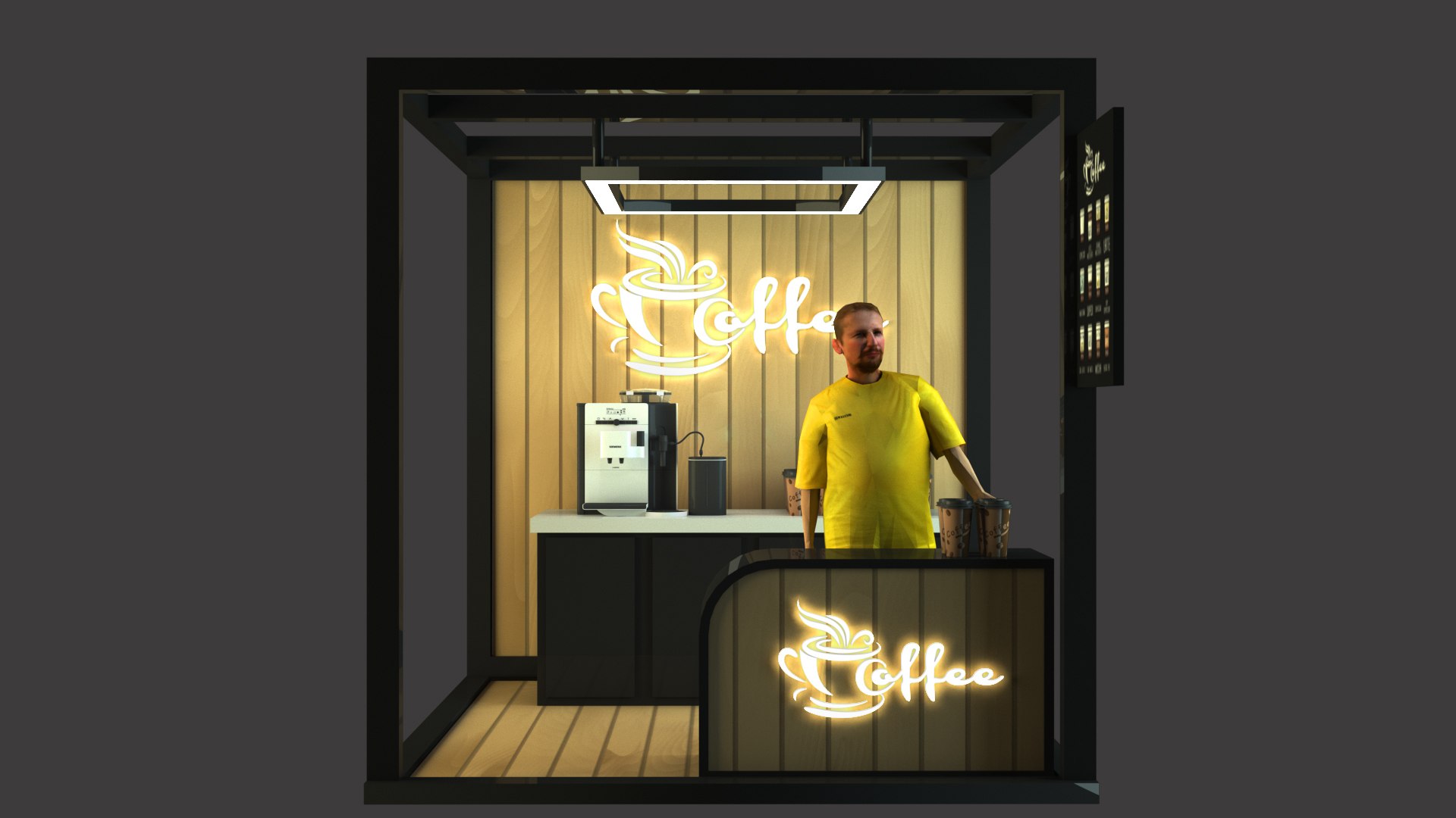 Coffee Stall 3d Model 3D Model - TurboSquid 1873107