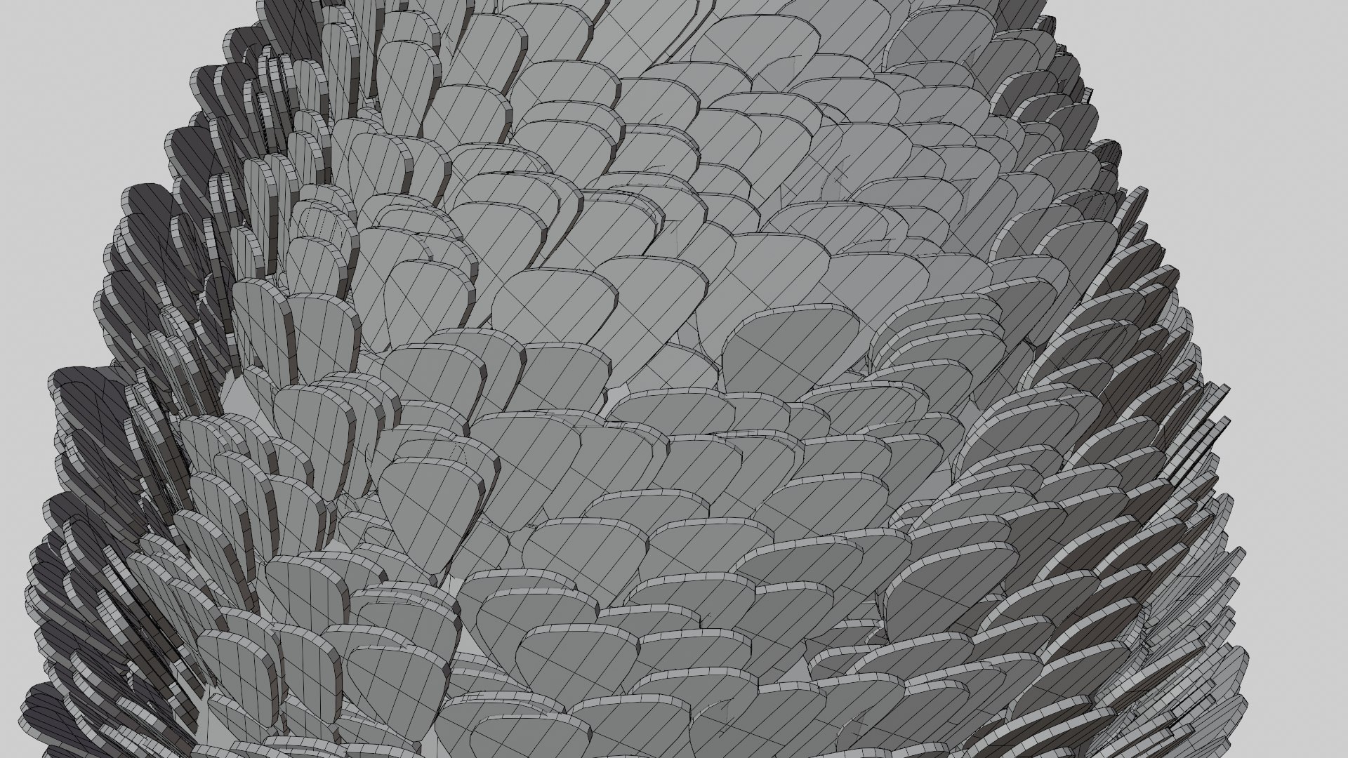 Free 3D Model Pine Cone - Procedurally Modeled W Geometry Nodes ...