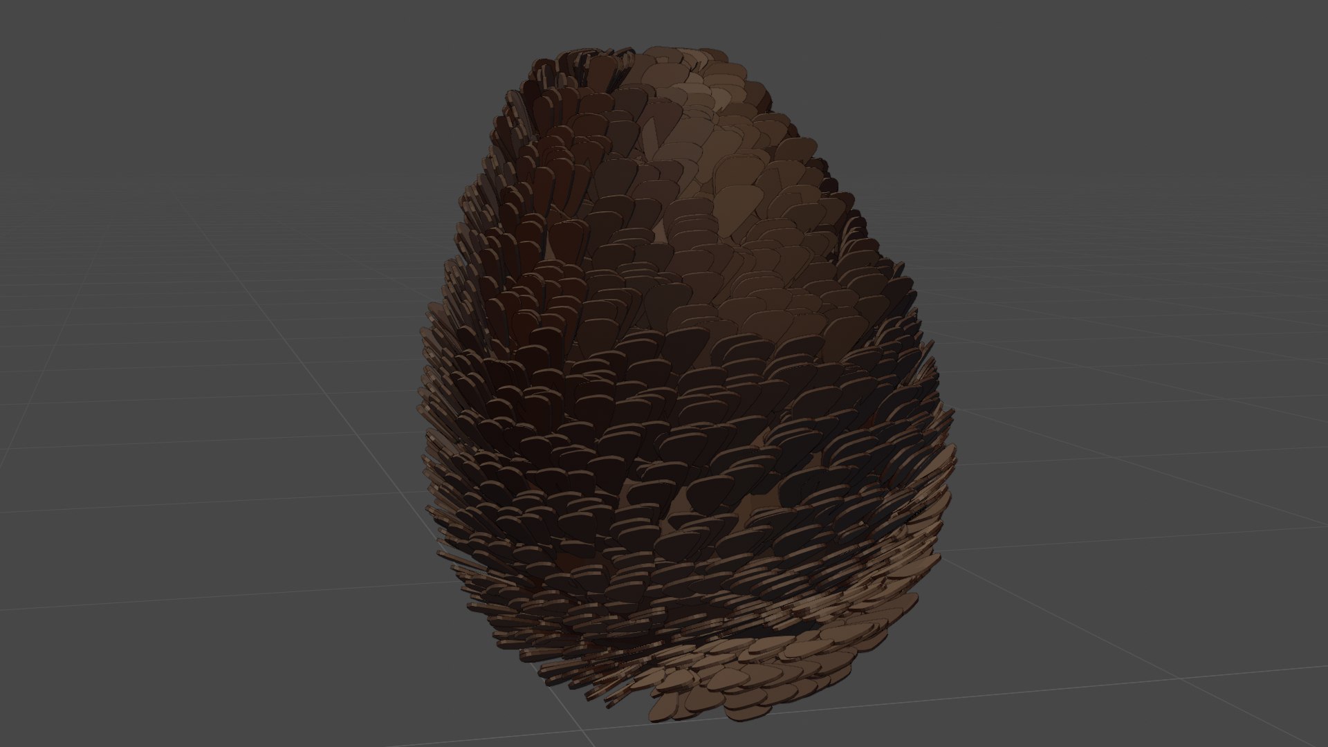 Free 3D Model Pine Cone - Procedurally Modeled W Geometry Nodes - TurboSquid 2044736