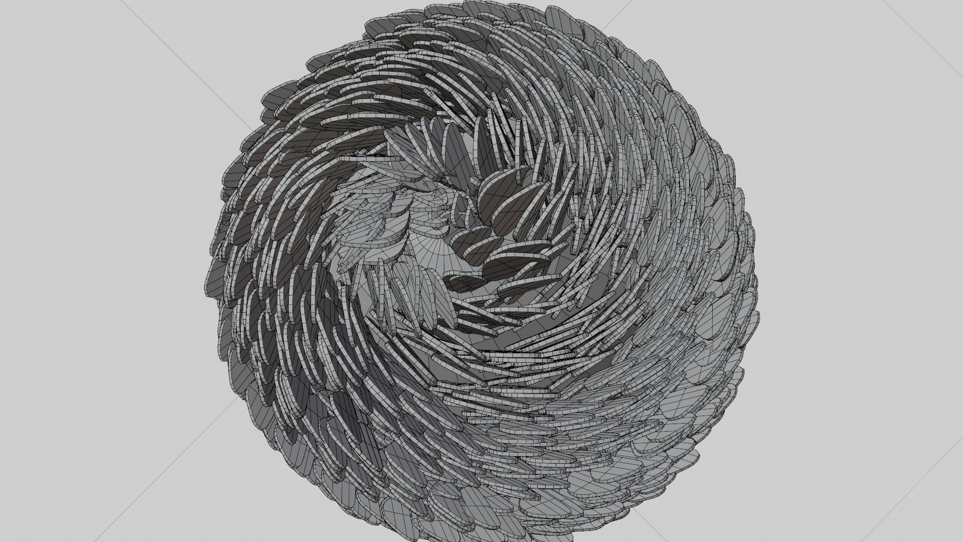 Free 3D Model Pine Cone - Procedurally Modeled W Geometry Nodes ...