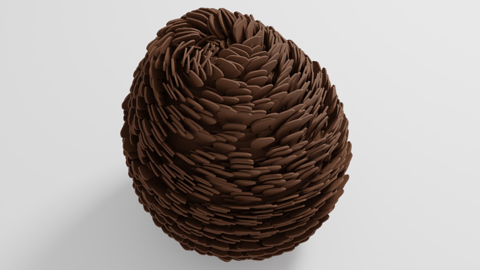 Free 3D Model Pine Cone - Procedurally Modeled W Geometry Nodes ...