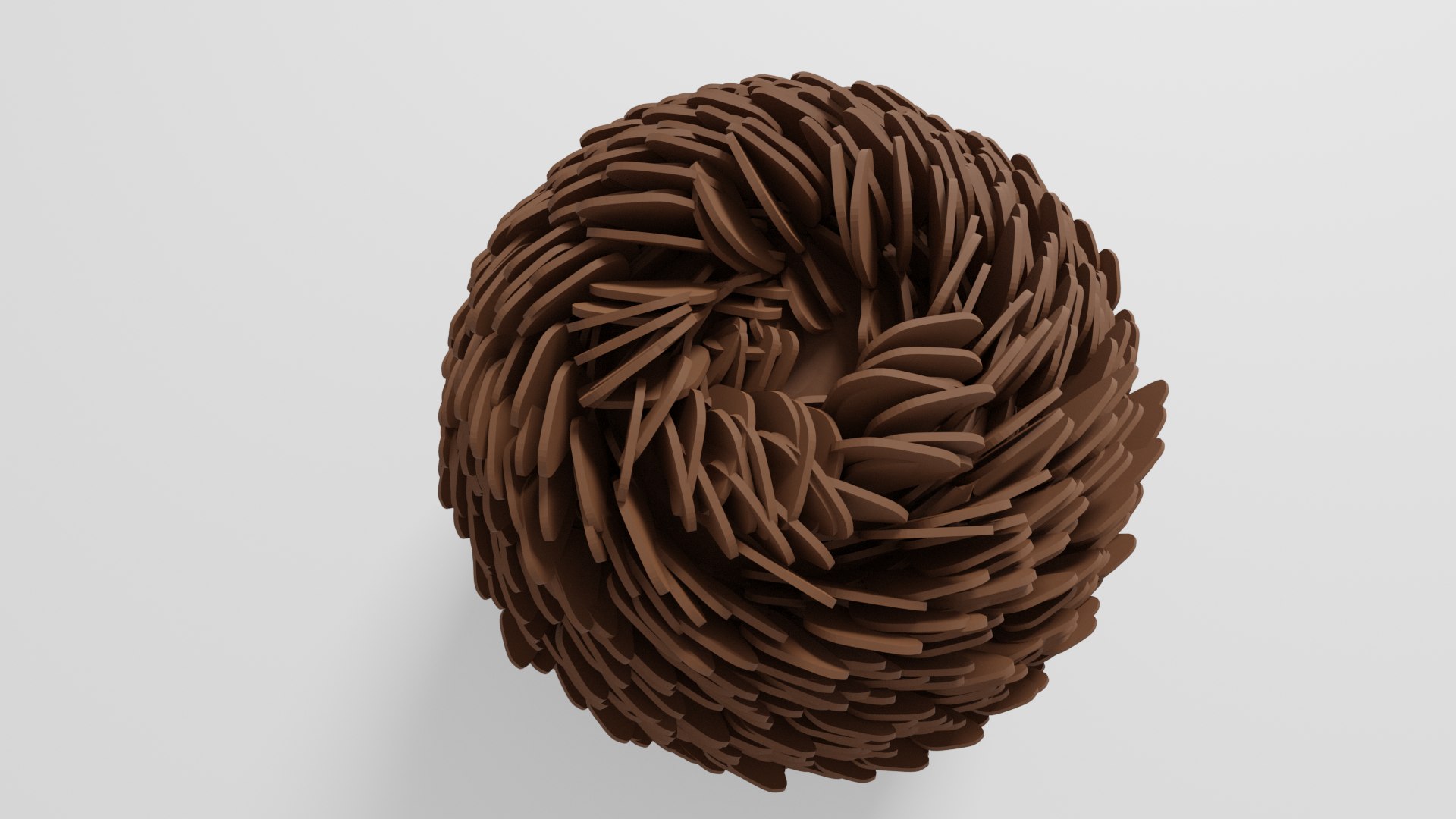 Free 3D Model Pine Cone - Procedurally Modeled W Geometry Nodes ...