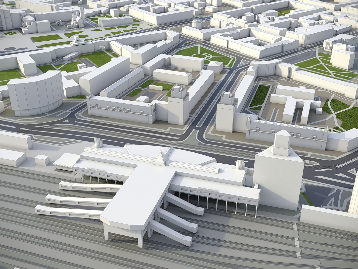 City area urban 3D model - TurboSquid 1403394