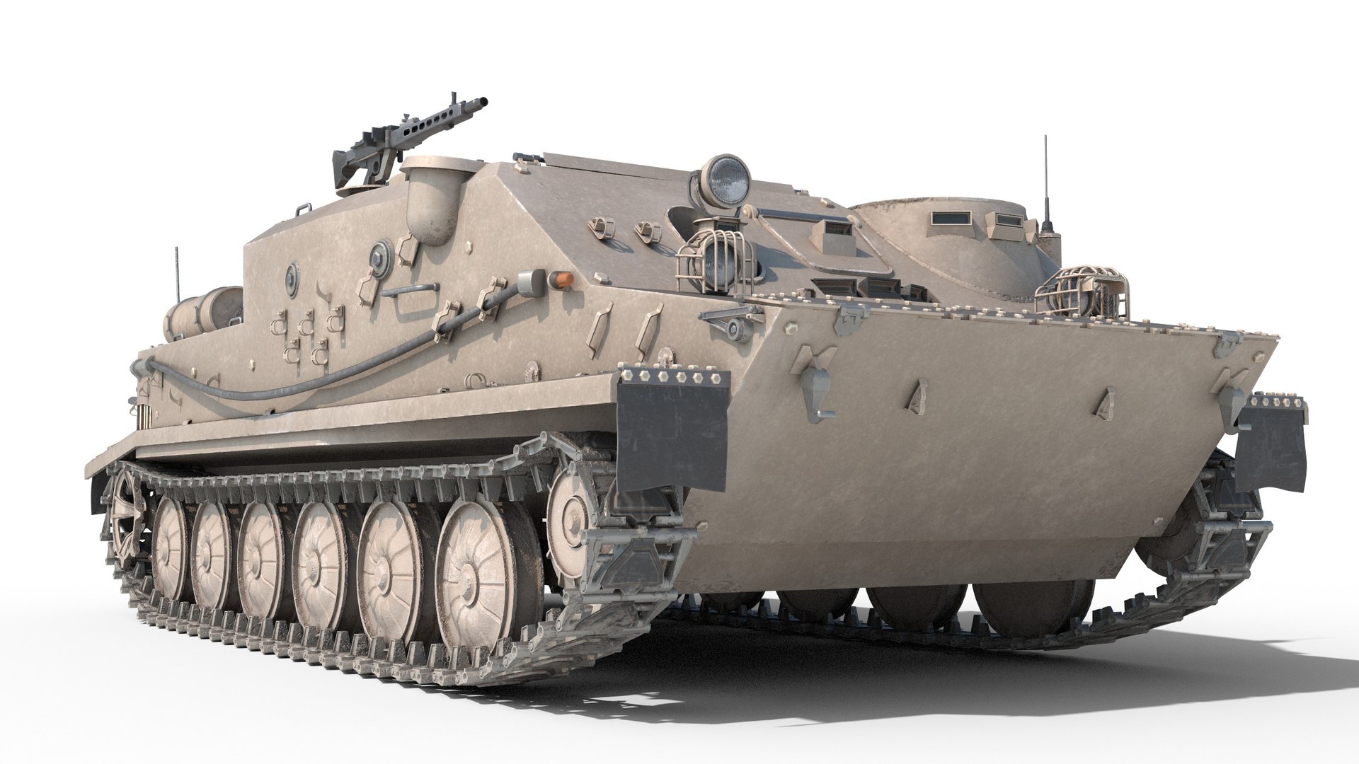 BTR 50 Amphibious Armored Tank 3D - TurboSquid 2241557