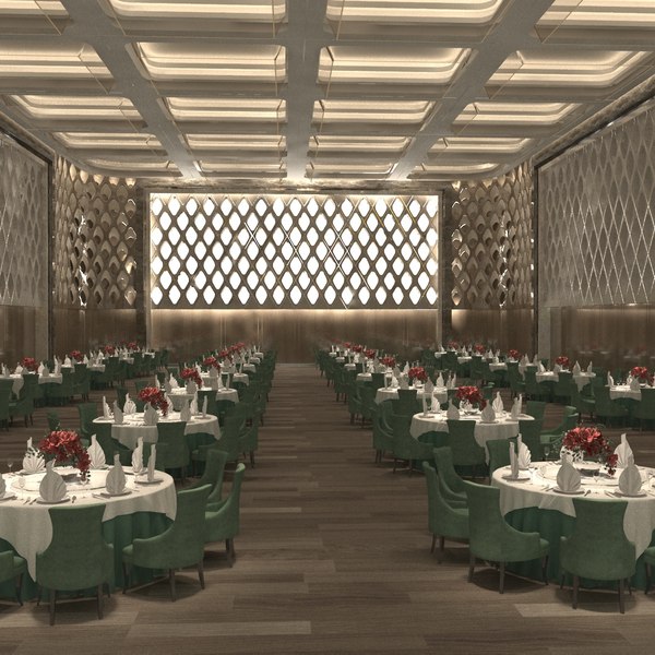 modelo 3d Banquet Hall - TurboSquid 1965464