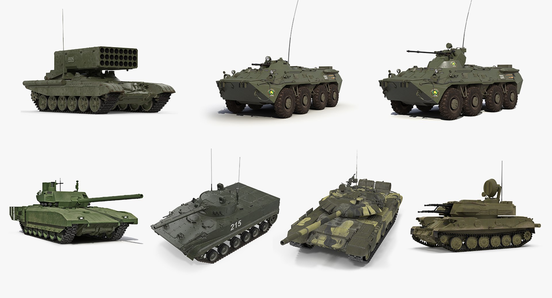 Russian Tanks Model - TurboSquid 1206757