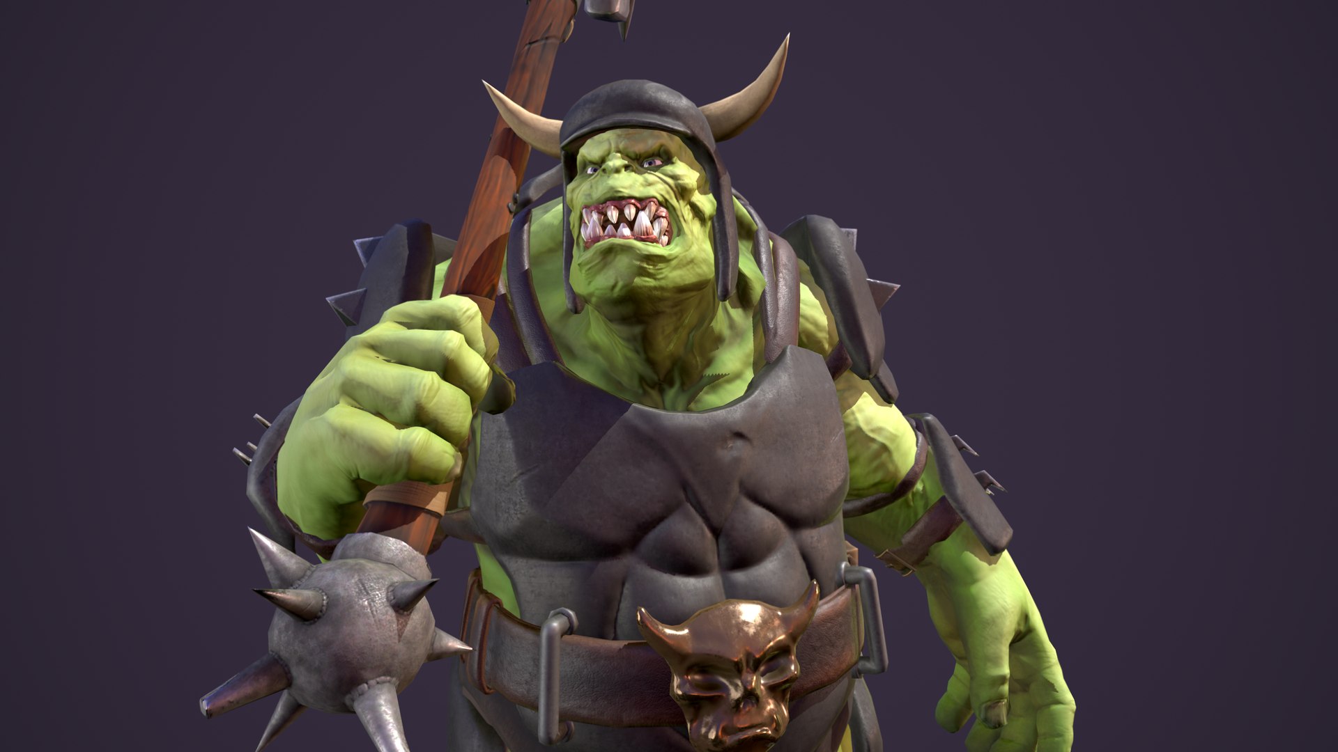 Ogre Animations Armor Weapon 3D Model - TurboSquid 1386107