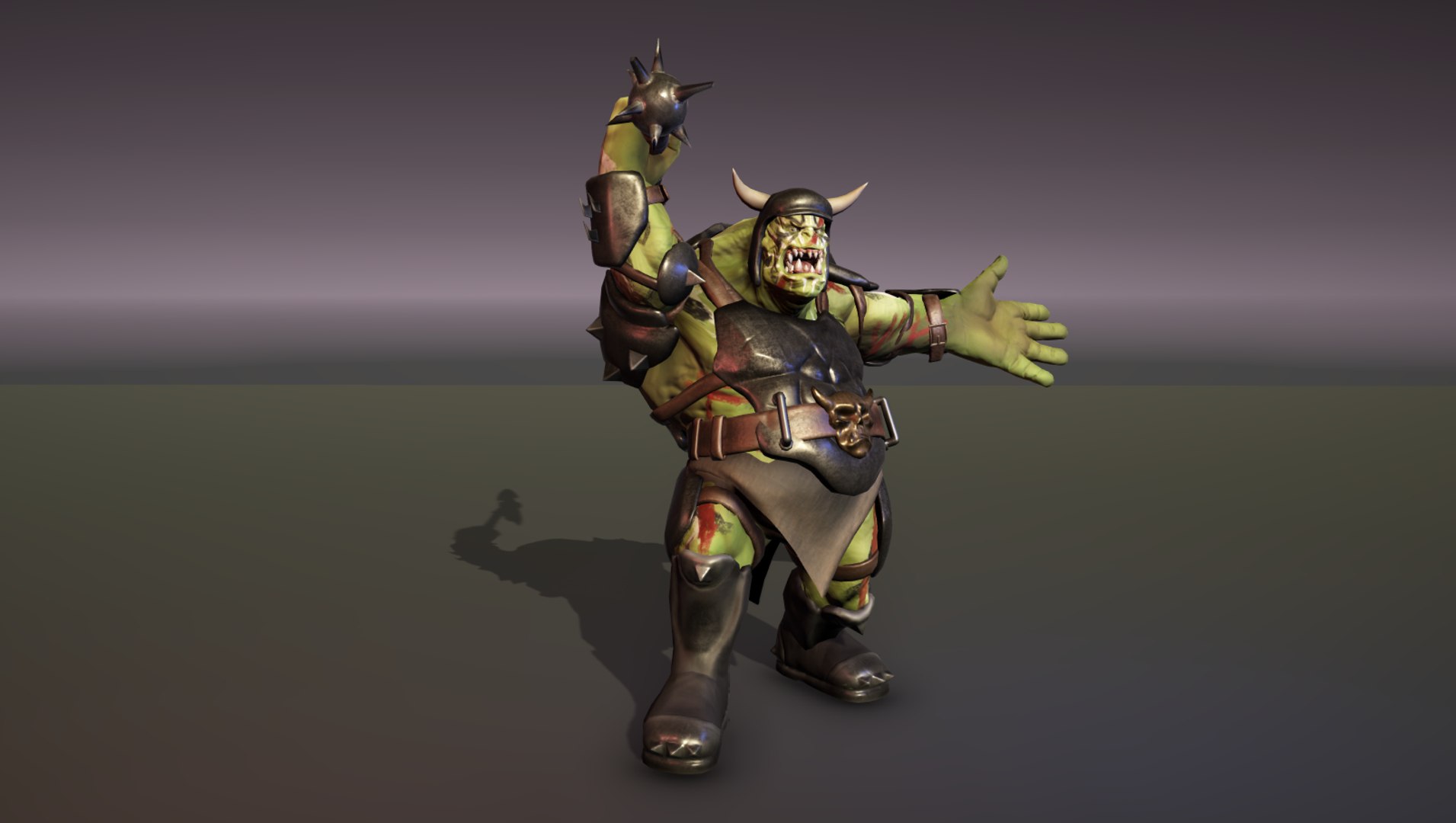 Ogre Animations Armor Weapon 3D Model - TurboSquid 1386107