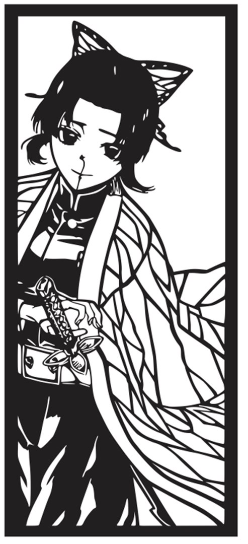 DEMON SLAYER - SHINOBU DECORATION WALL ART 2D Model - TurboSquid 2196649