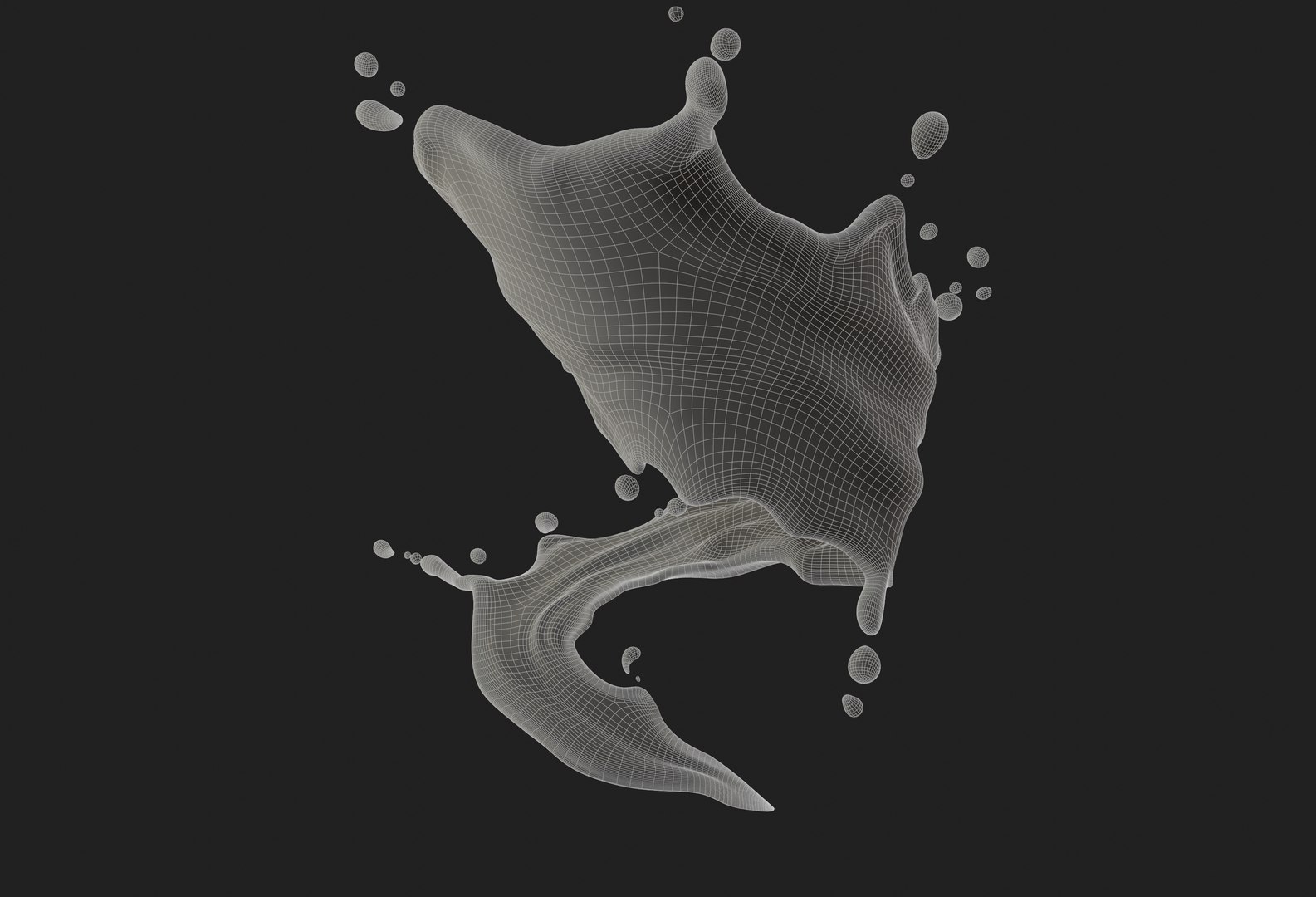 3D Milk Spiral Splash Model - TurboSquid 2417932