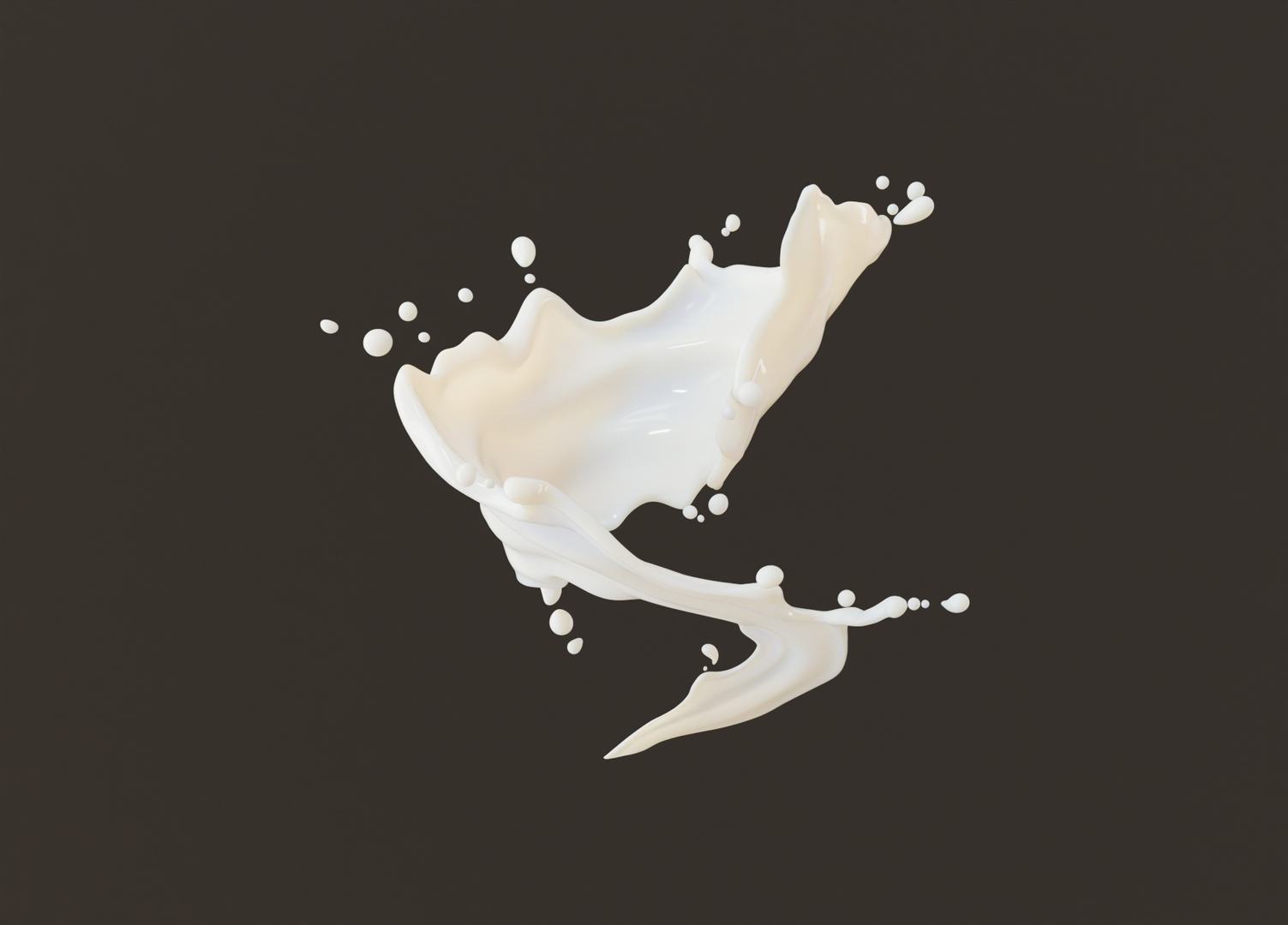 3D Milk Spiral Splash Model - TurboSquid 2417932