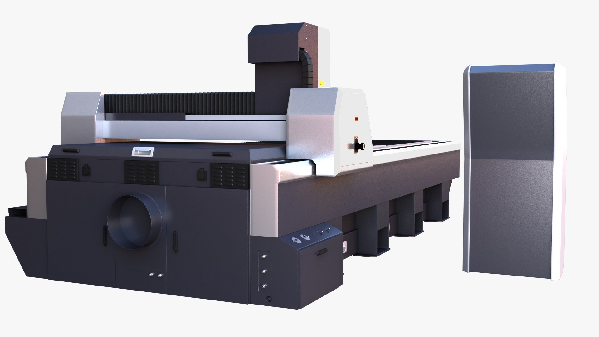 Laser Cutting Machine Metal 3d Model