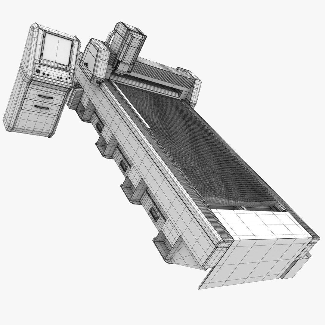 Laser Cutting Machine Metal 3d Model