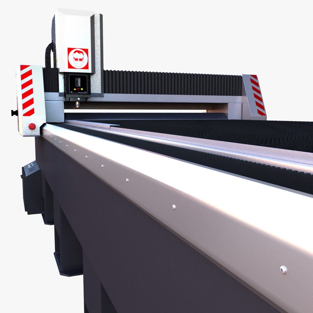 Laser Cutting Machine Metal 3d Model