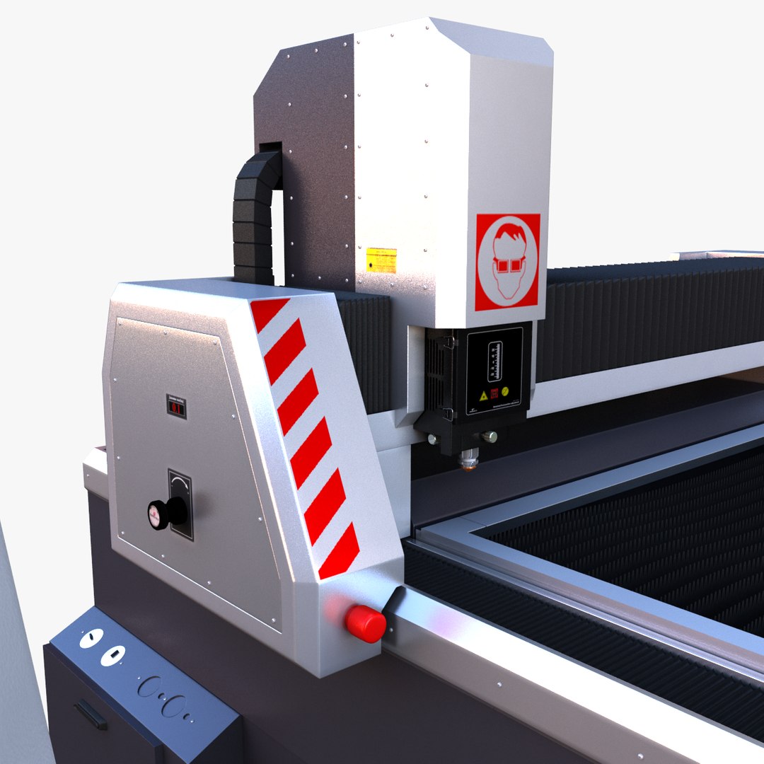 Laser Cutting Machine Metal 3d Model