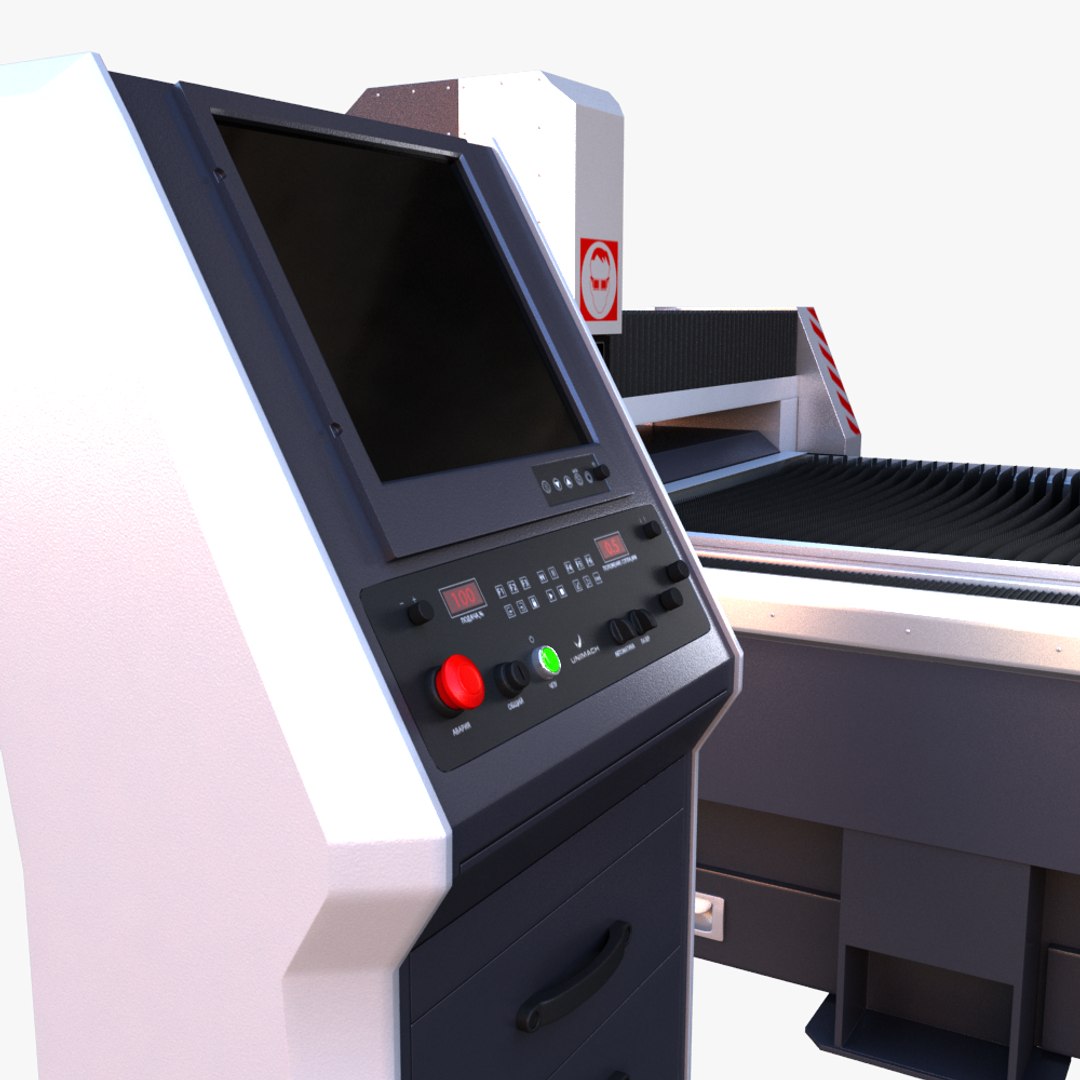 Laser Cutting Machine Metal 3d Model