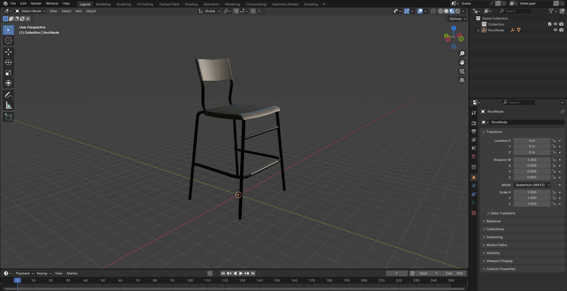 3D Plastic Chair Model - TurboSquid 2264614