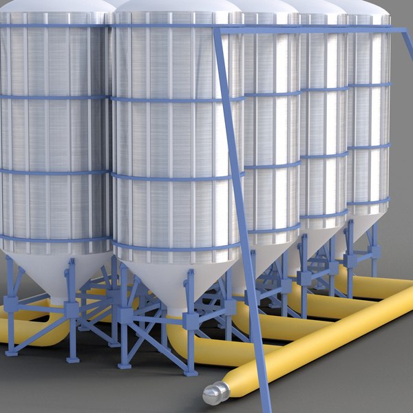 industrial silo 3ds