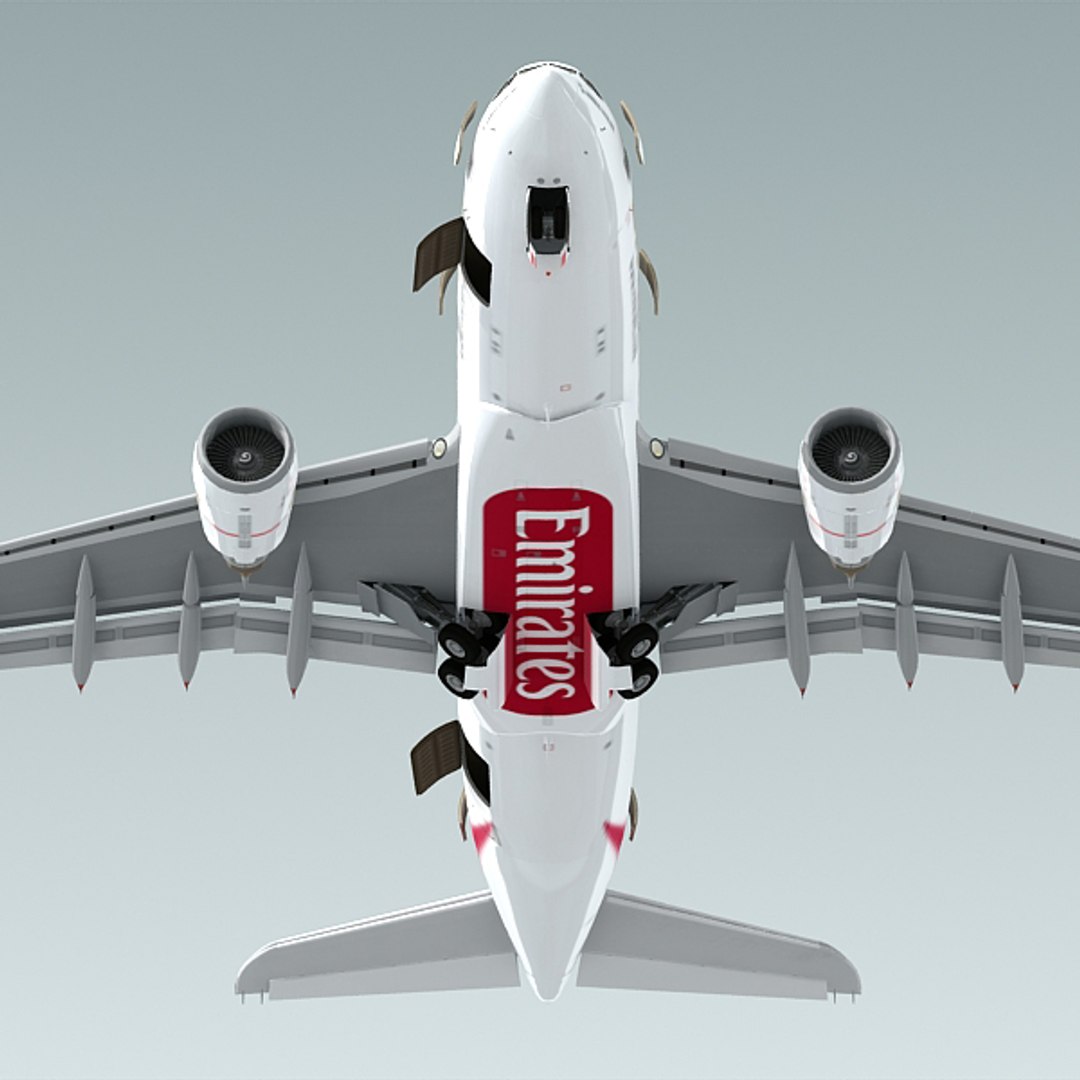 airbus a330-200 plane emirates 3d model