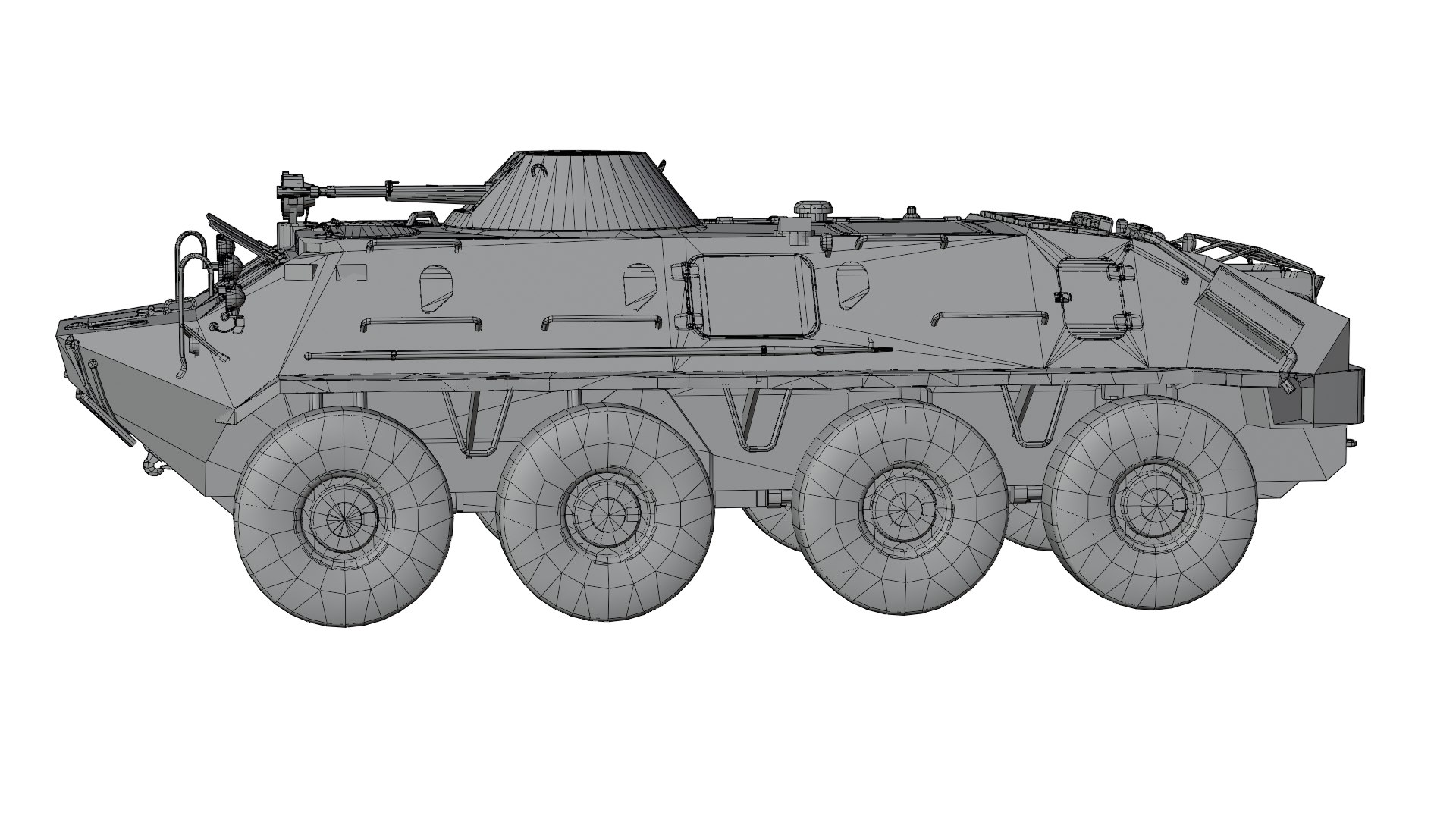 Btr 60 APC Tank 3D - TurboSquid 2310152