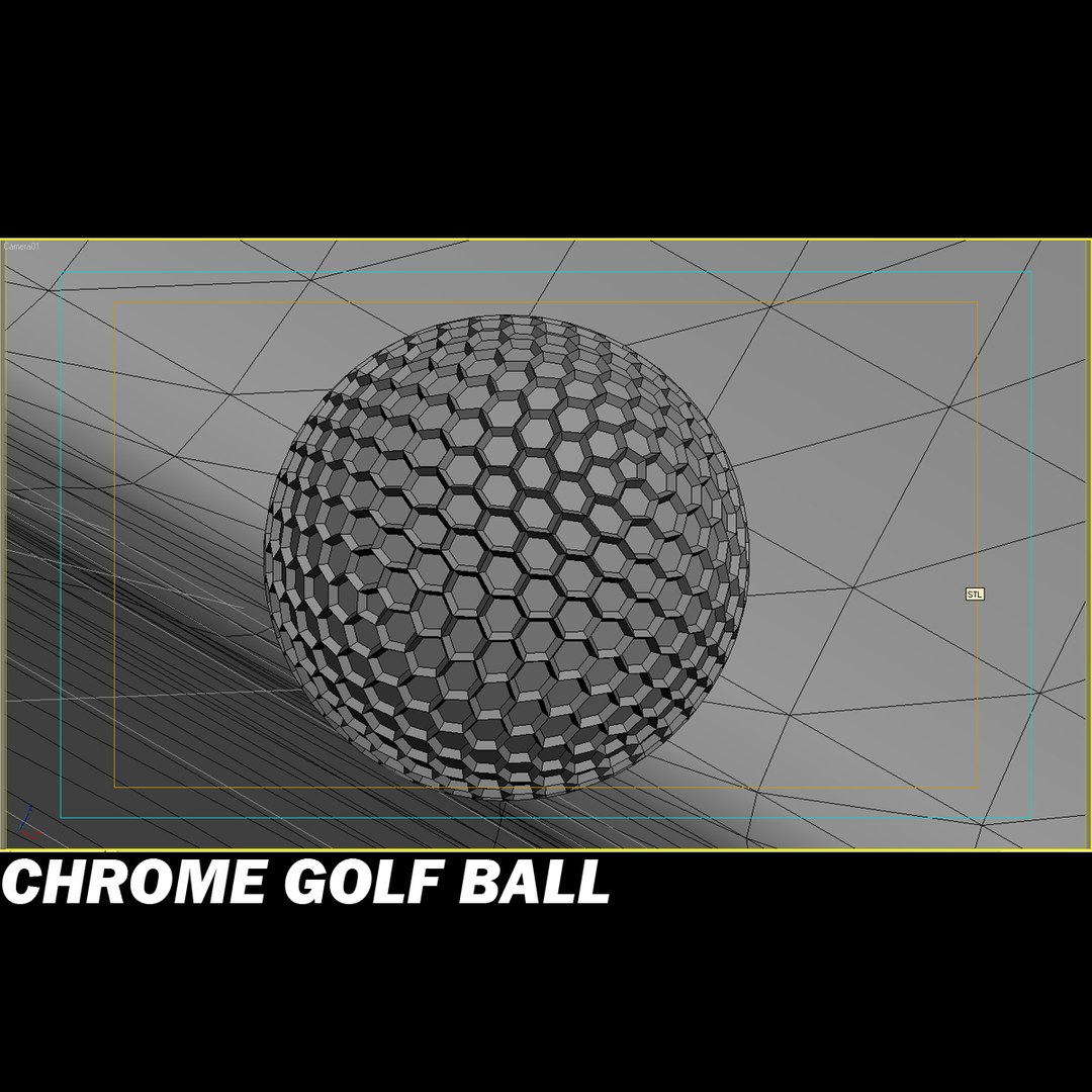 rugby ball chrome materials 3ds