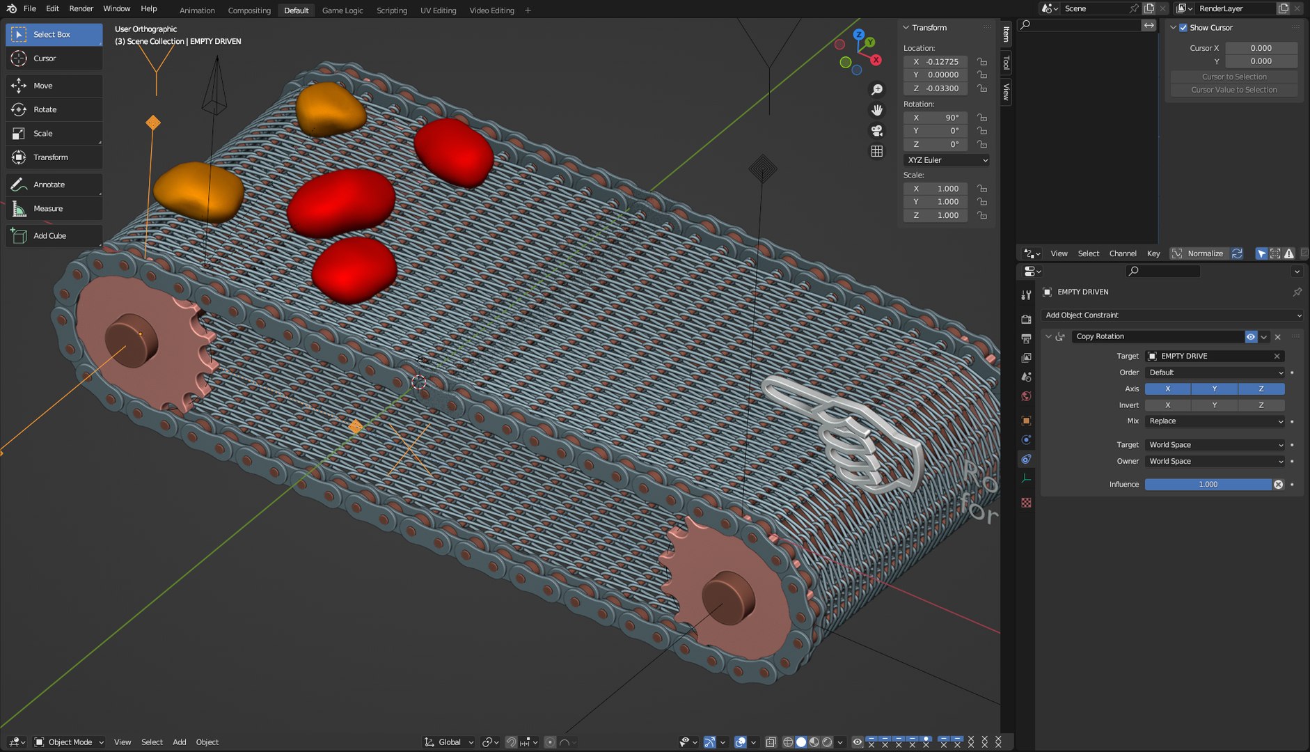Editable Animated Wire Mesh Belt 3D Model - TurboSquid 2399877