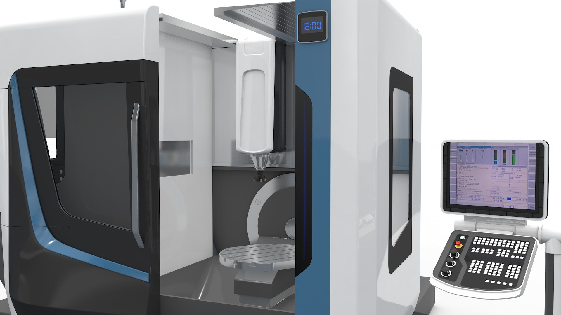 3D Milling Machine CNC - TurboSquid 2266977